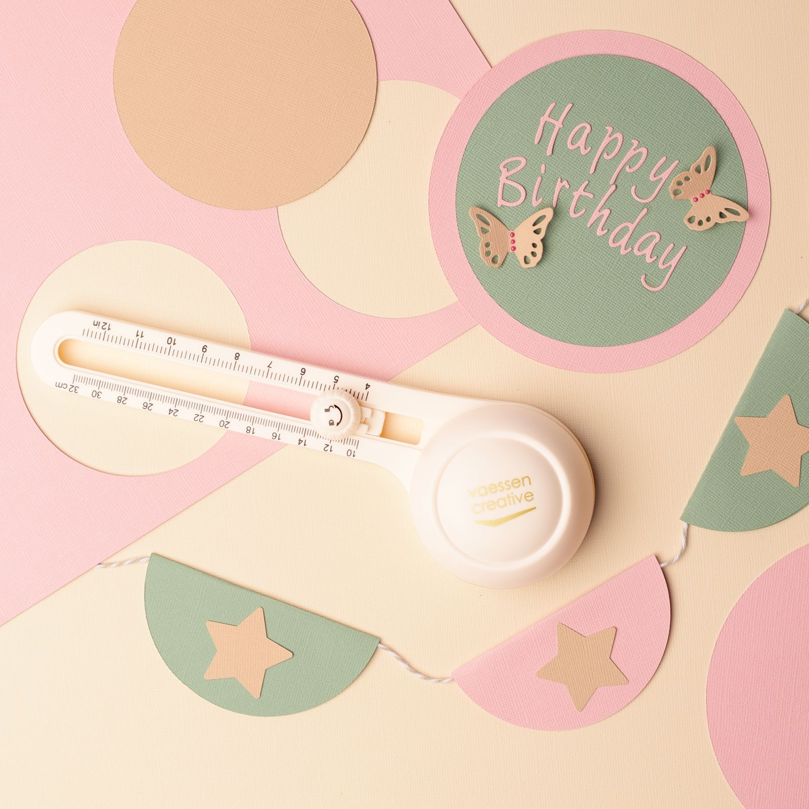 Vaessen Creative • Cirkelsnijder Ø32cm incl. 3 Reservemesjes