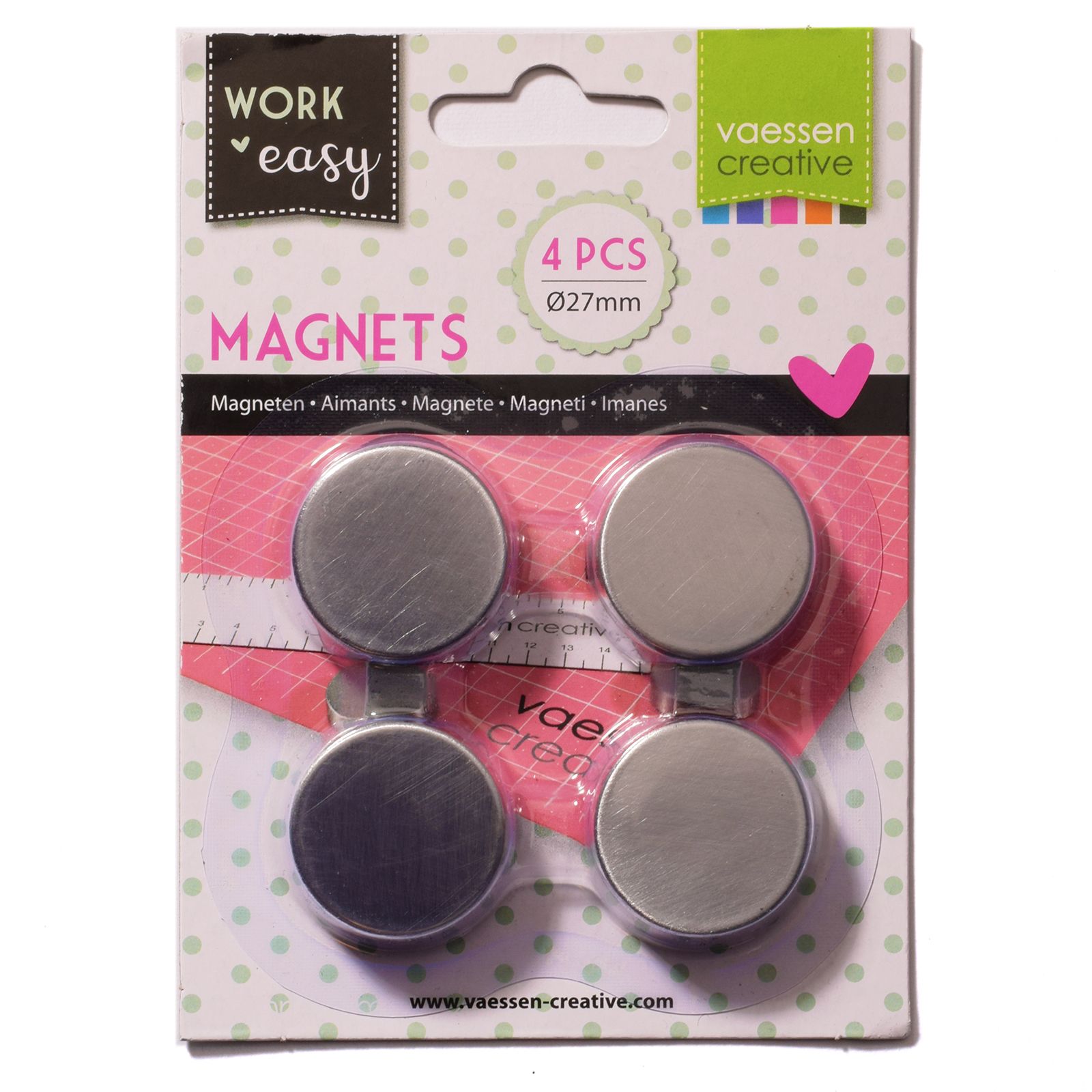 Vaessen Creative • Work Easy magneten 4stuks