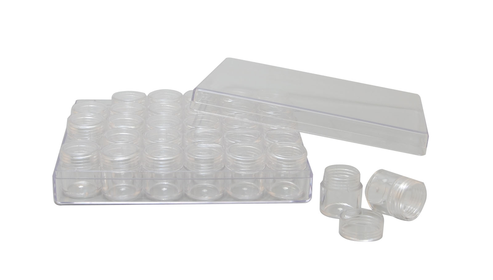 Vaessen Creative • Storage Box With 30 Screw-Top Containers