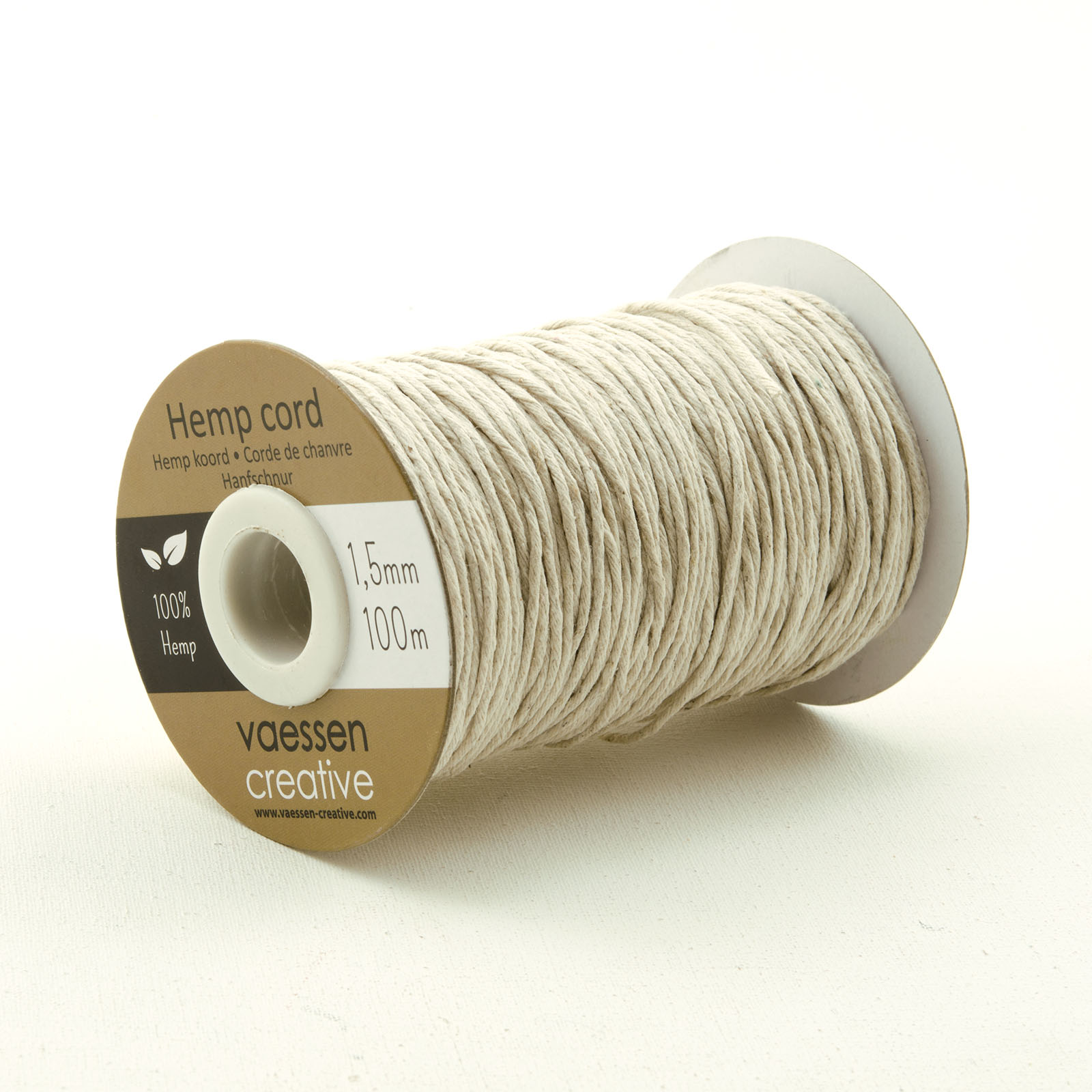 Vaessen Creative • Hemp Cord Naturel 4x10m