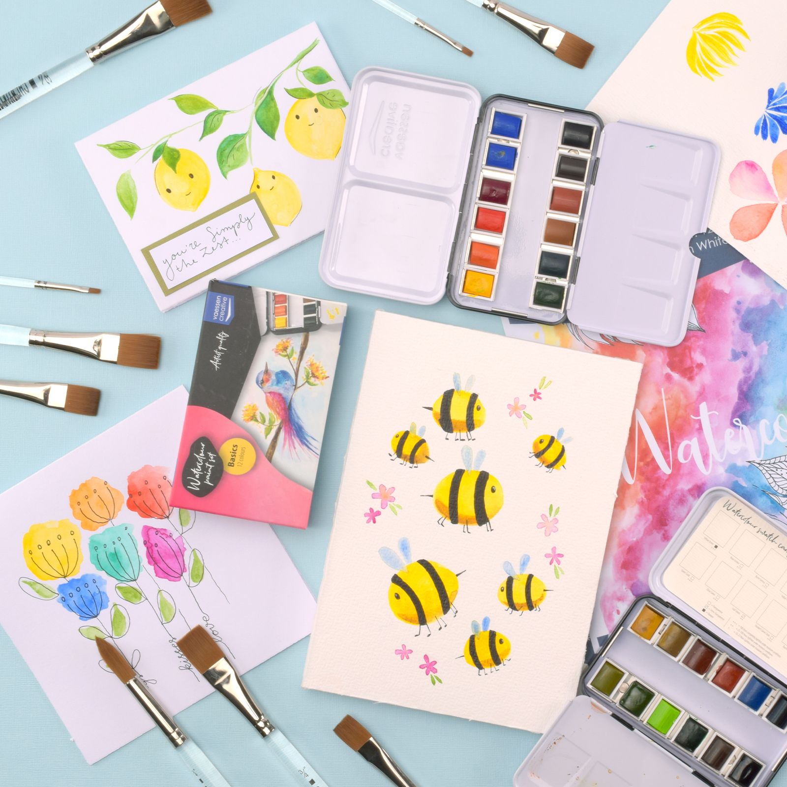 Vaessen Creative • Watercolour Set Basic 12 colours