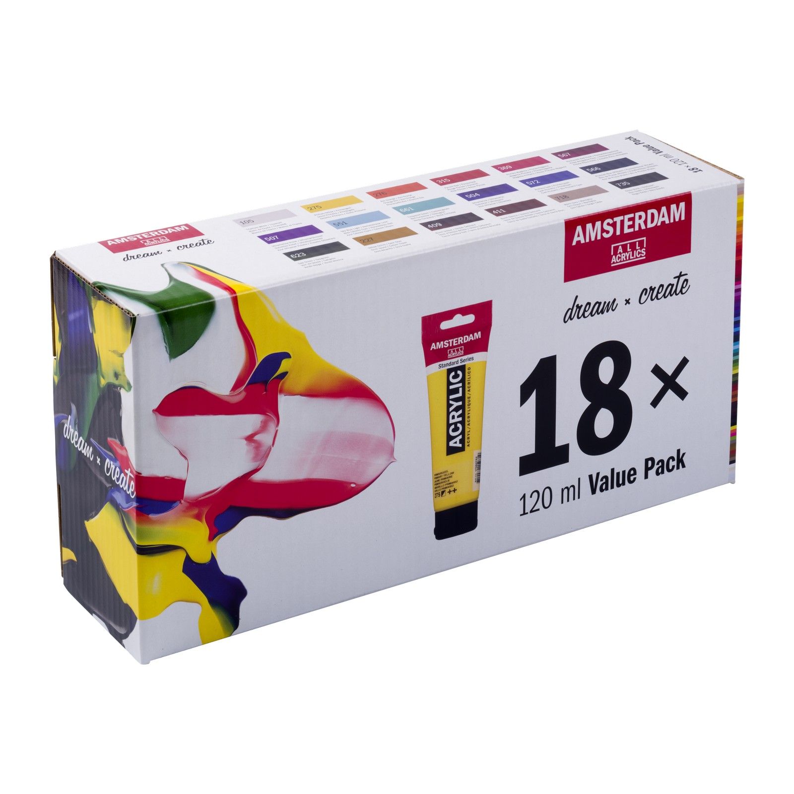 Amsterdam • Standard Series Acrylic Paint Value Package 18x120ml