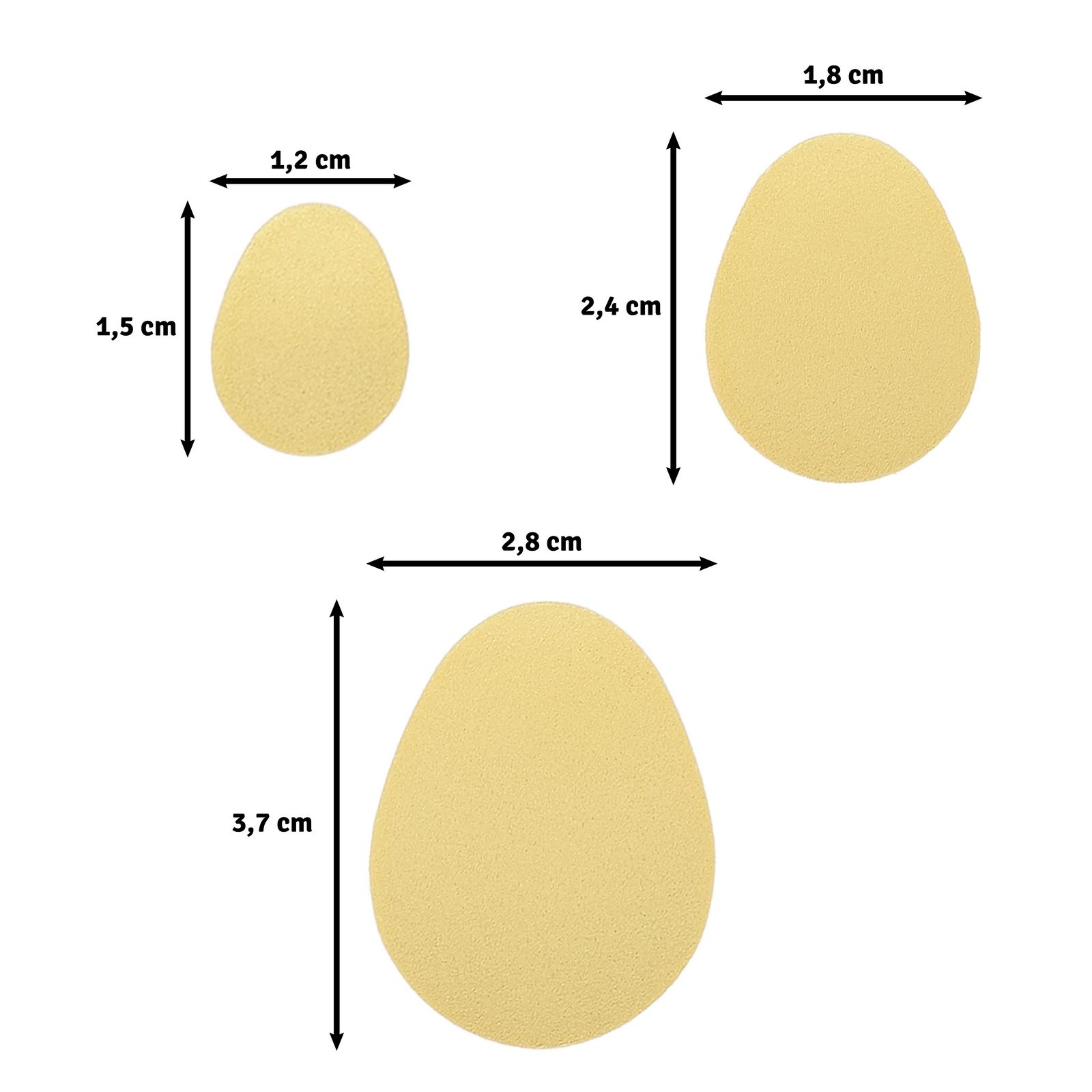 Craft Punch Set Eggs 3pcs | Vaessen Creative