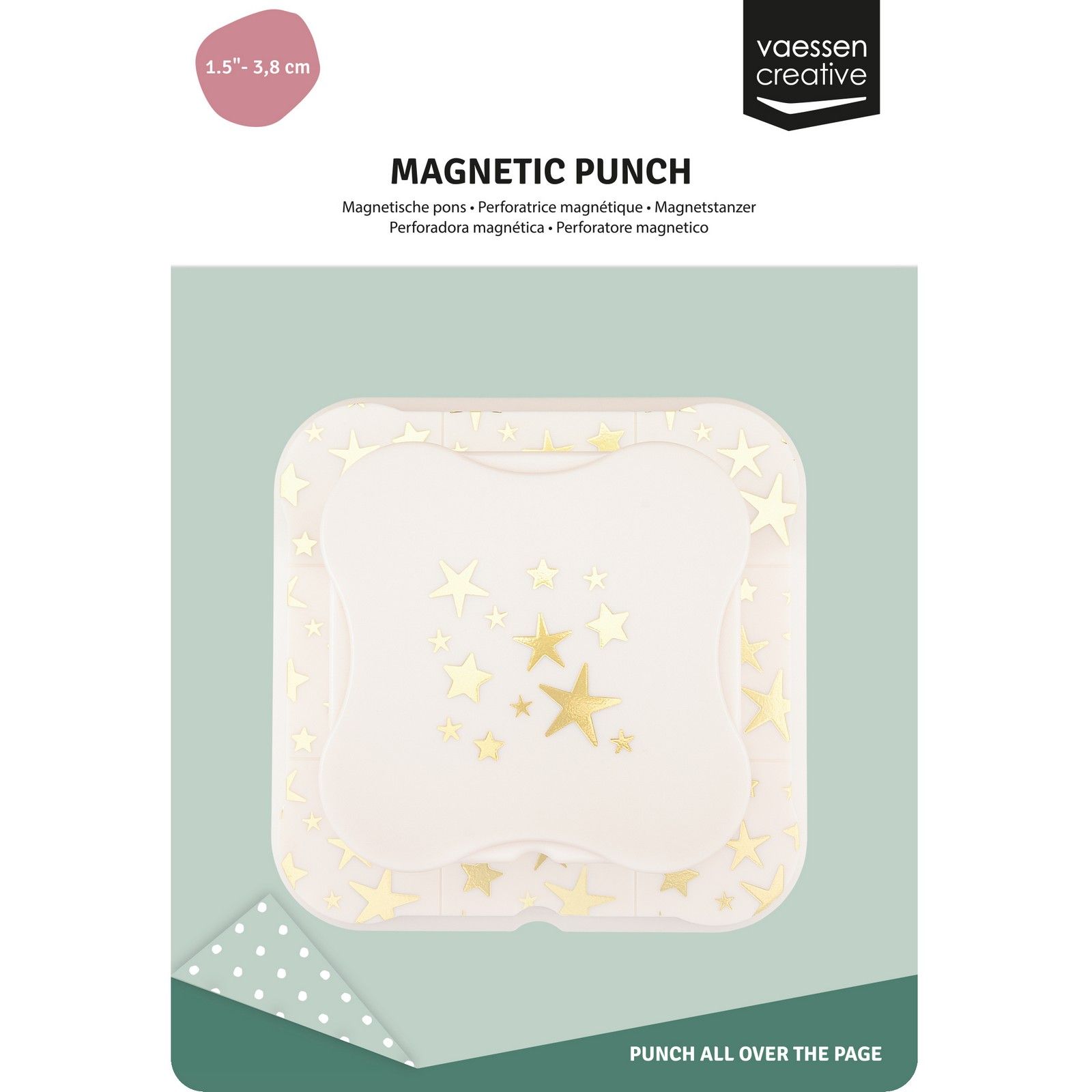 Magnetic Punch Stars 3.8x3.8cm | Vaessen Creative