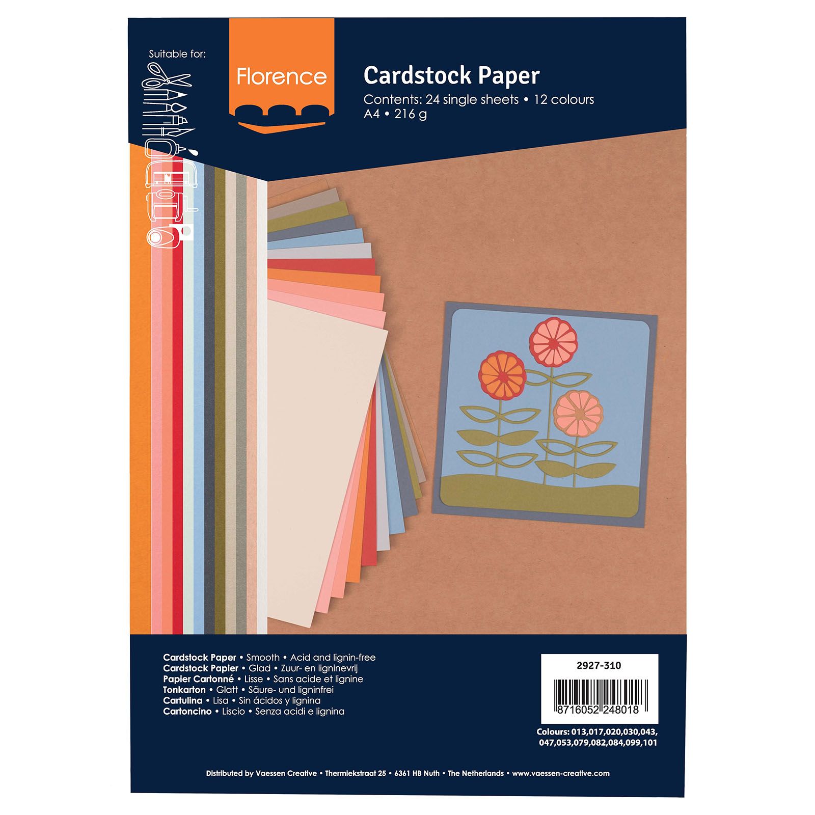 Sturdy Florence cardstock paper | Vaessen Creative