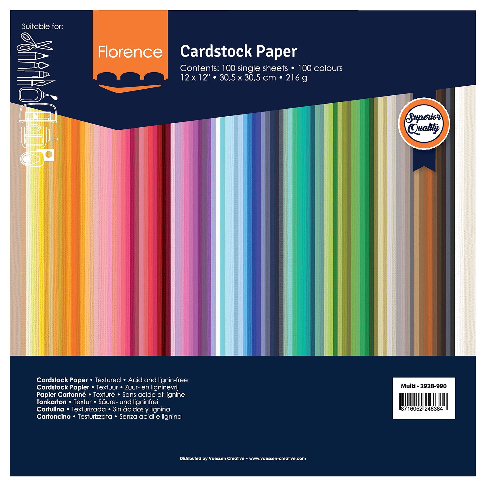 Sturdy Florence cardstock paper | Vaessen Creative