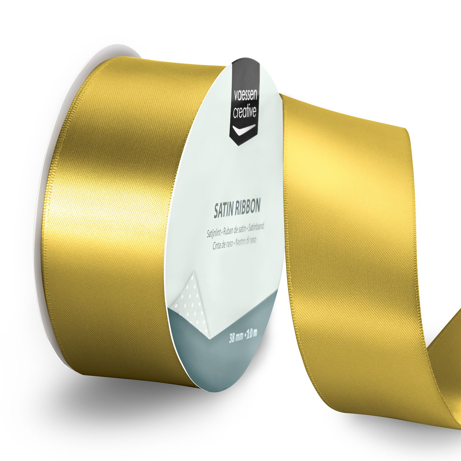 Satin Ribbon Set – 3 rolls of 10 m x 38 mm | Vaessen Creative