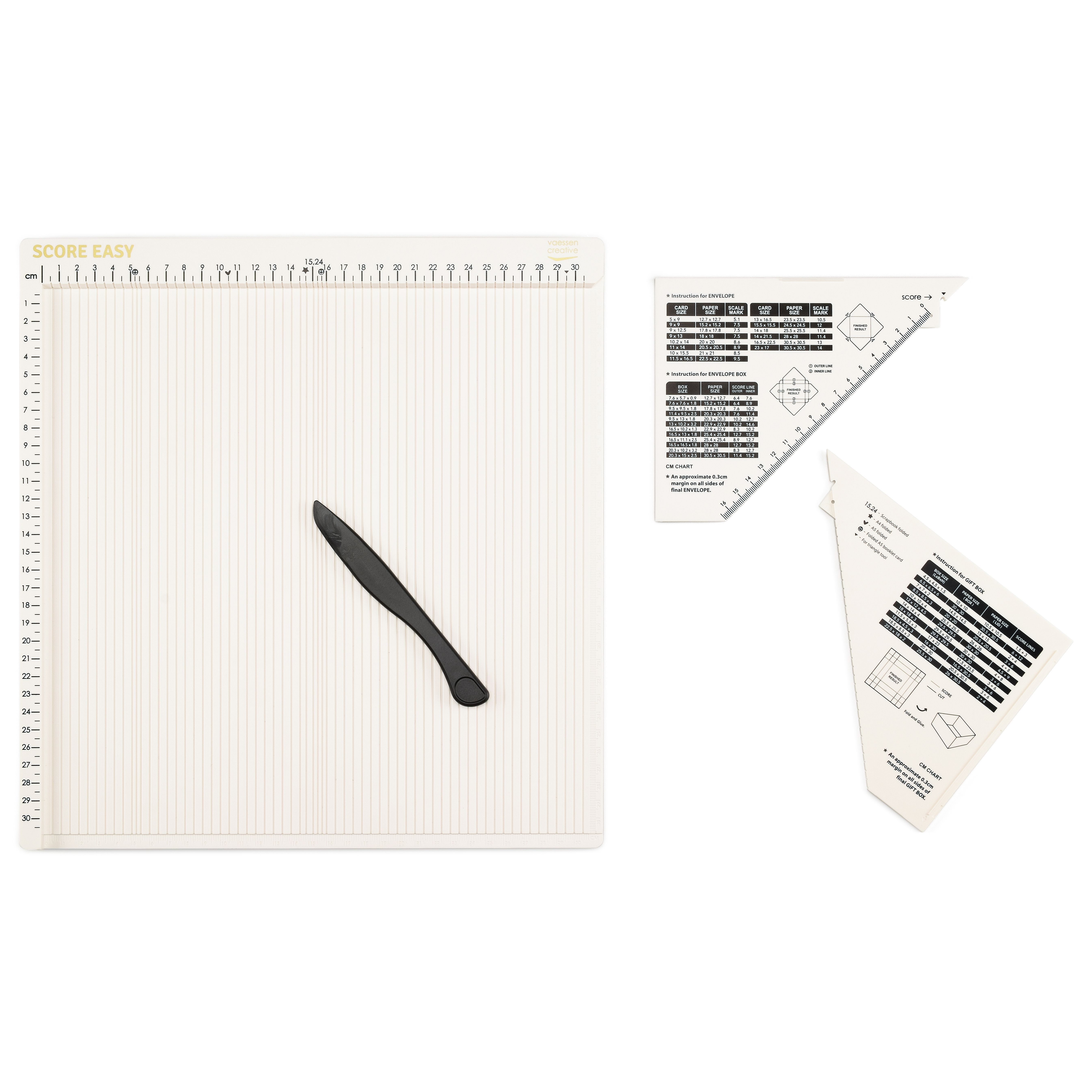 Scoring boards for folding cards and paper crafts