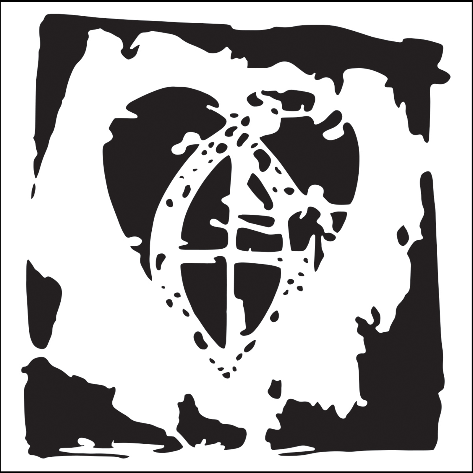 The Crafter's Workshop • Template 10x10cm Crusaders Heart