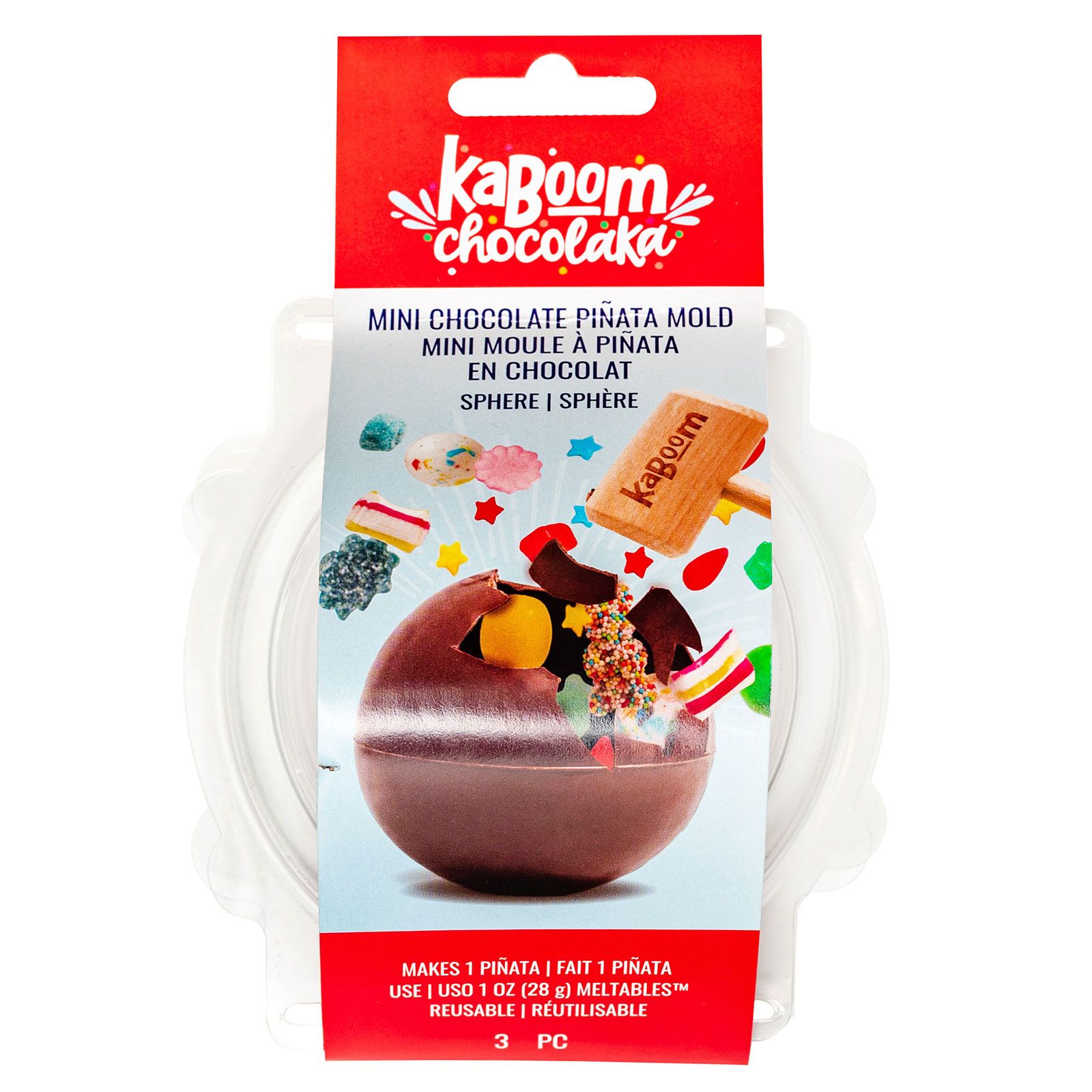 Kaboom Chocolaka • Mini chocolate piñata mold Ball