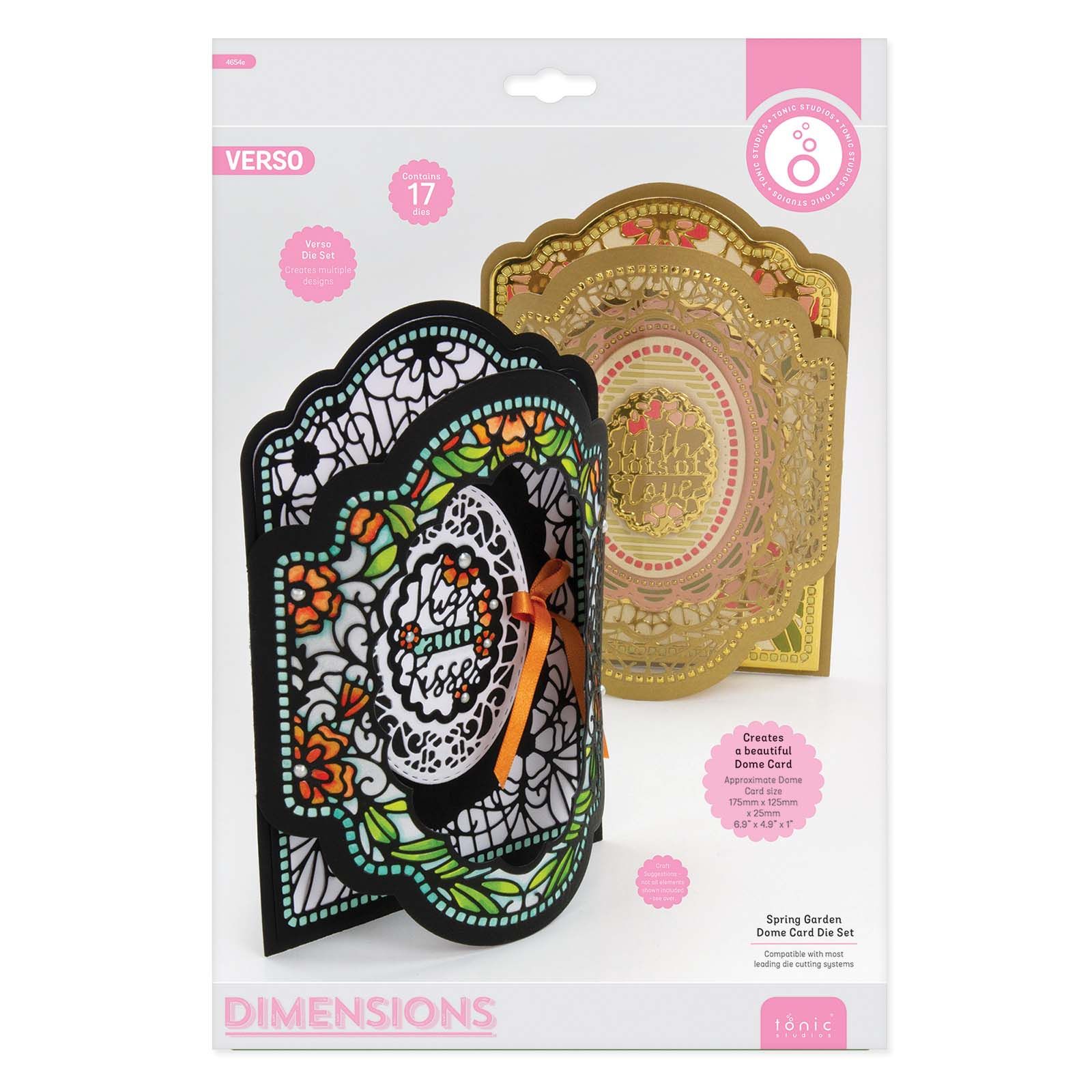 Tonic Studios • Dimensions dome card die set Spring garden