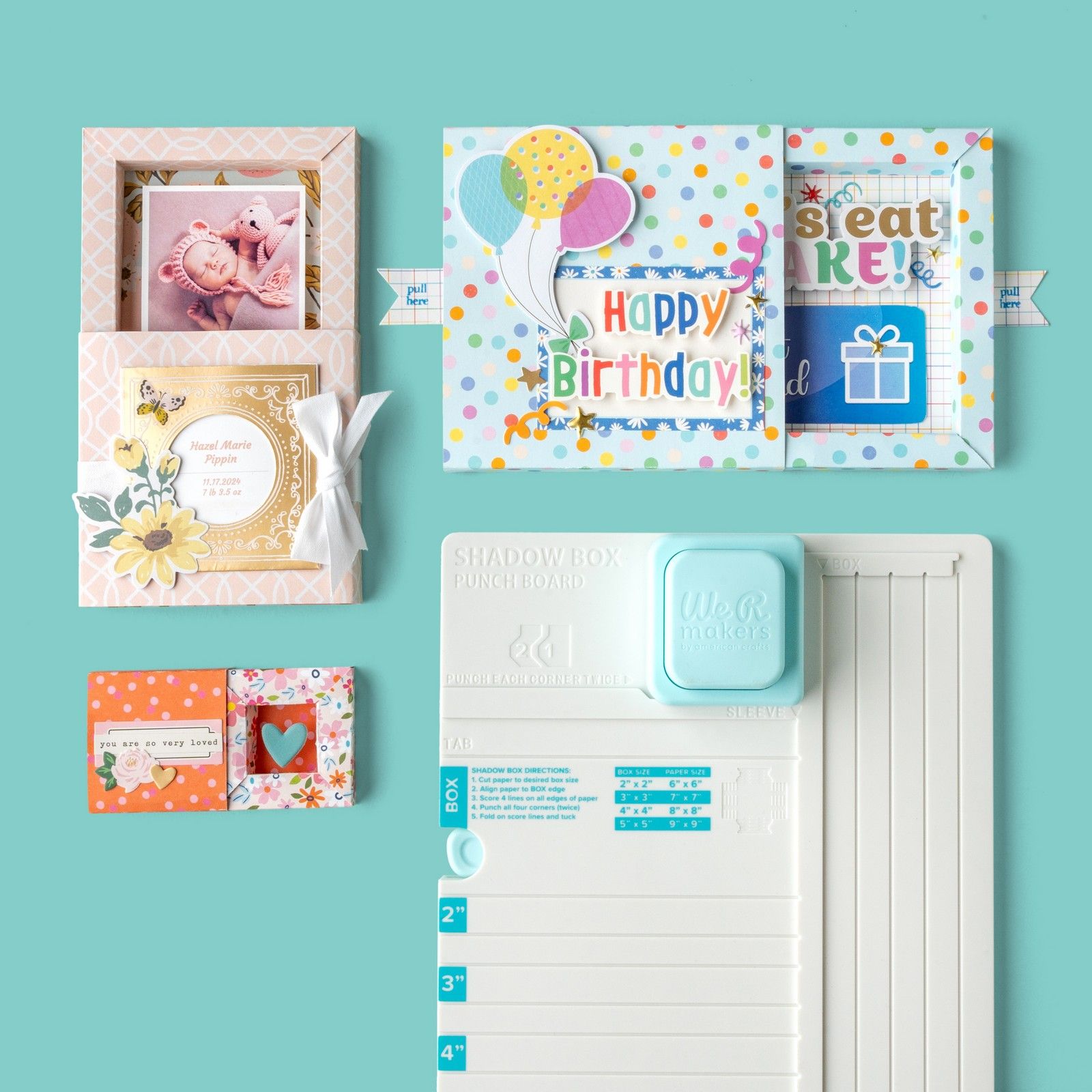 We R Makers • Shadow Box Punch Board