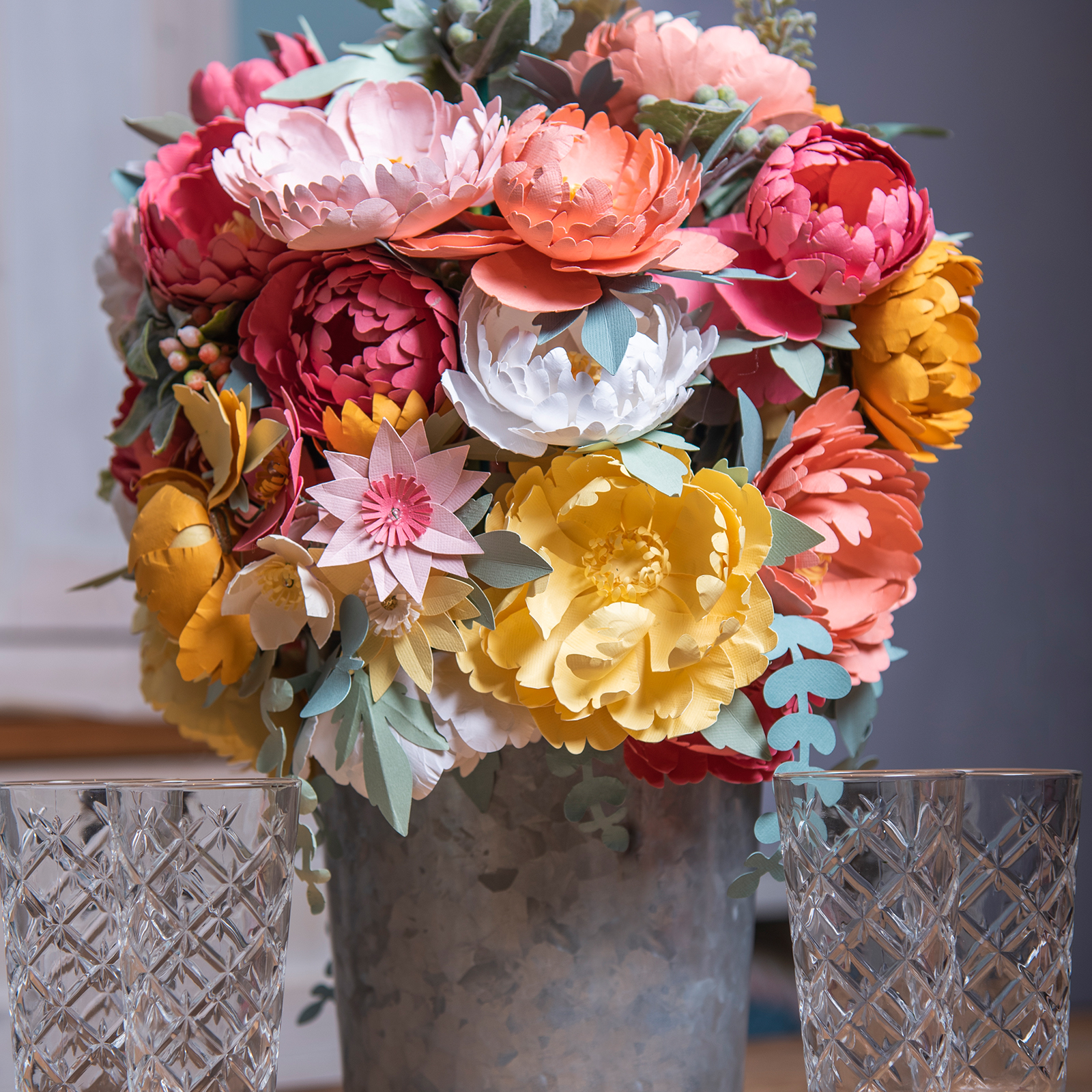 Sizzix • Thinlits Die Set 5PK Peony by Courtney Chilson