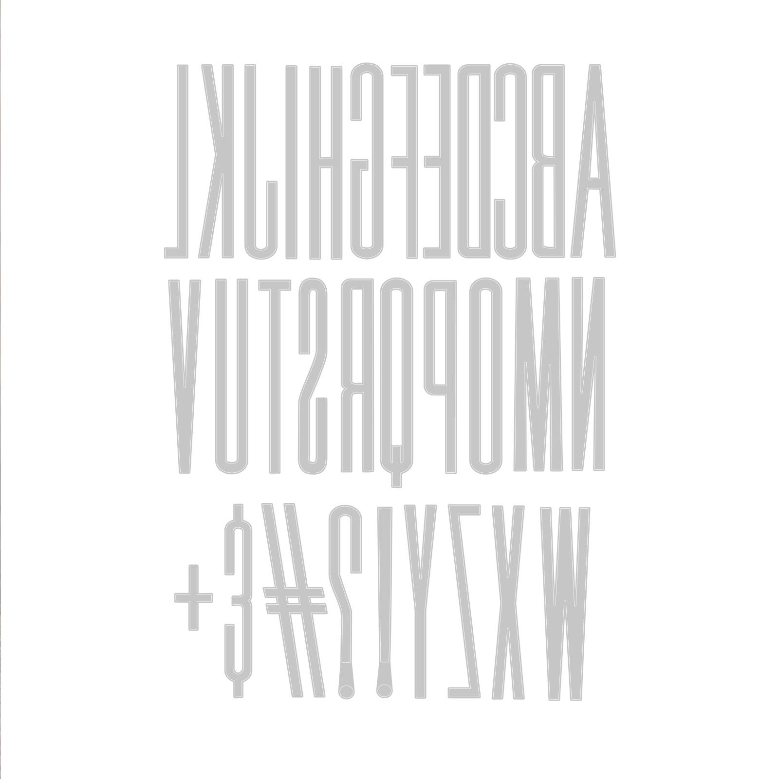 Sizzix • Tim Holtz Thinlits Die Set Alphanumeric Stretch Upper 31pcs