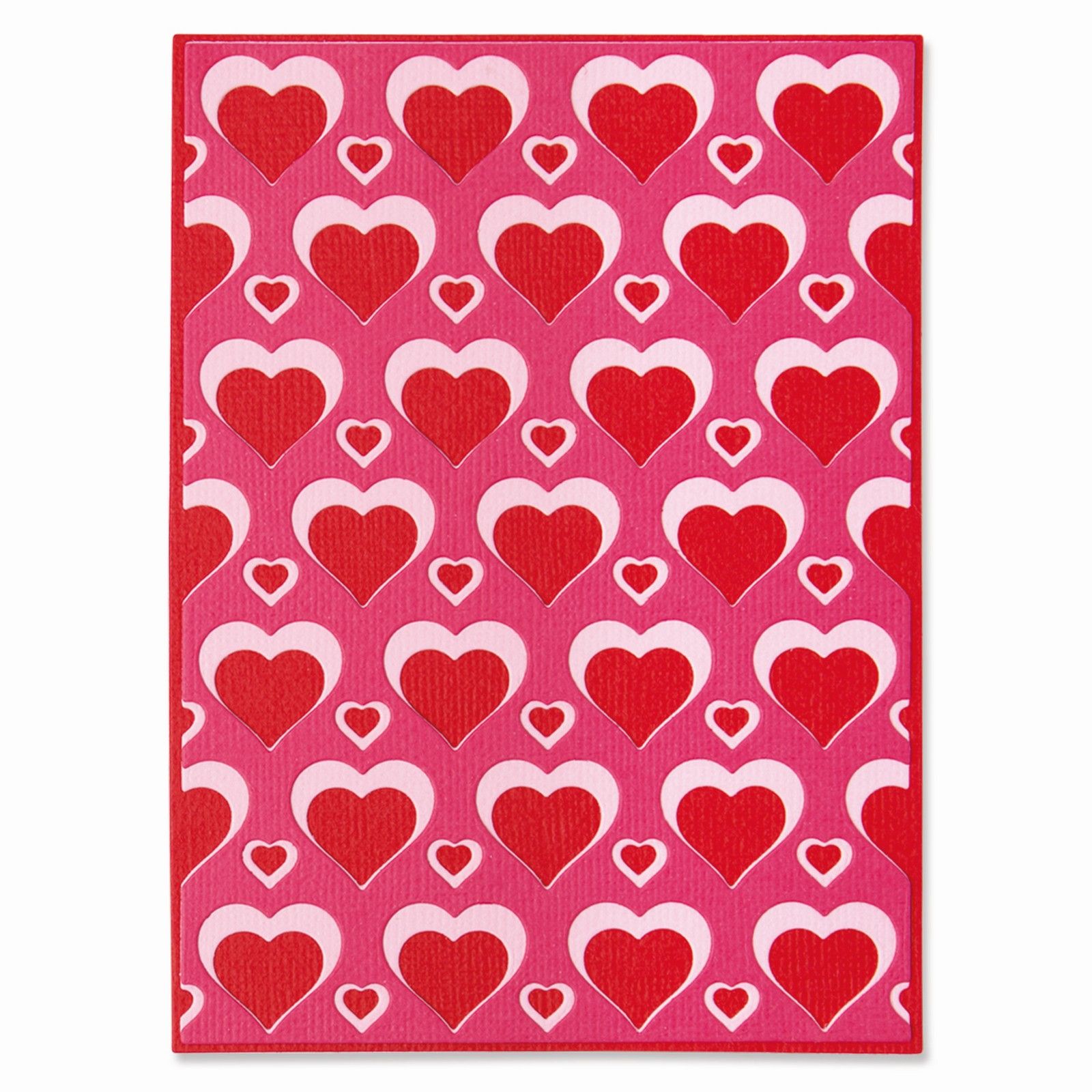 Sizzix • Lot de 3 matrices de découpe Thinlits avec cœurs superposés ...