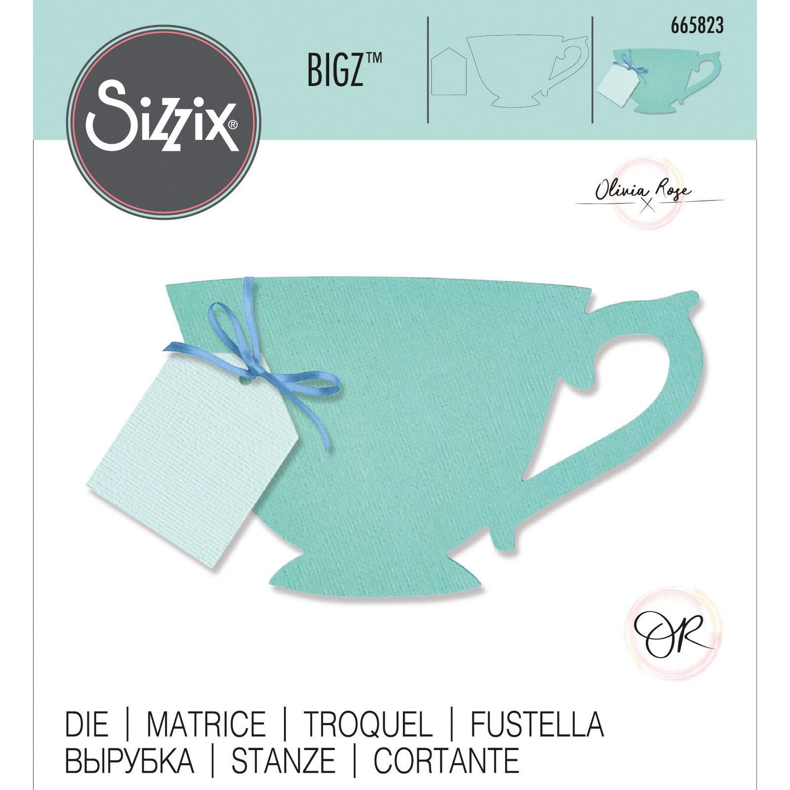 Sizzix • Bigz Die Tea Cup by Olivia Rose