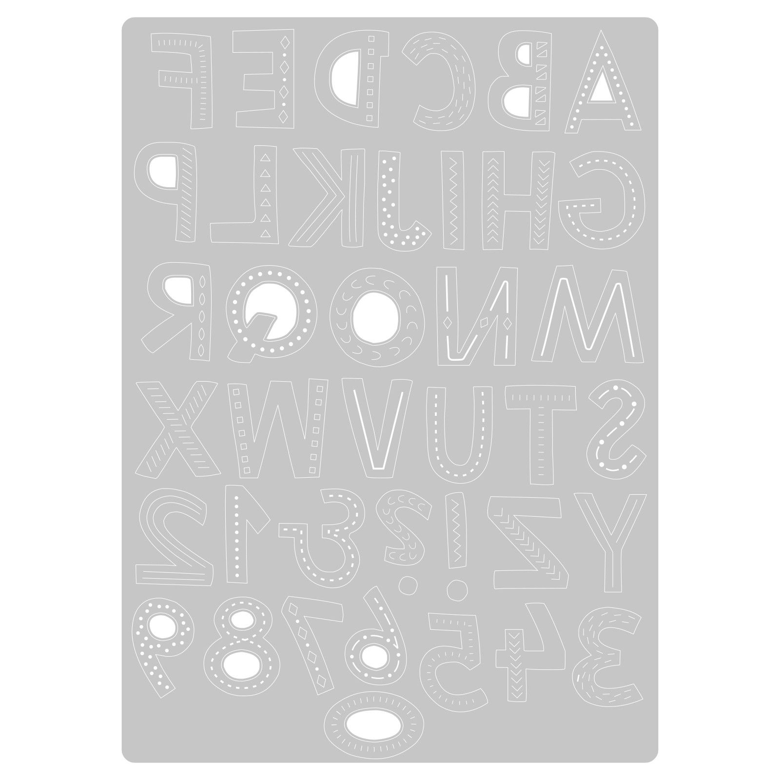 Sizzix • Thinlits Die Marked Alphabet by Olivia Rose