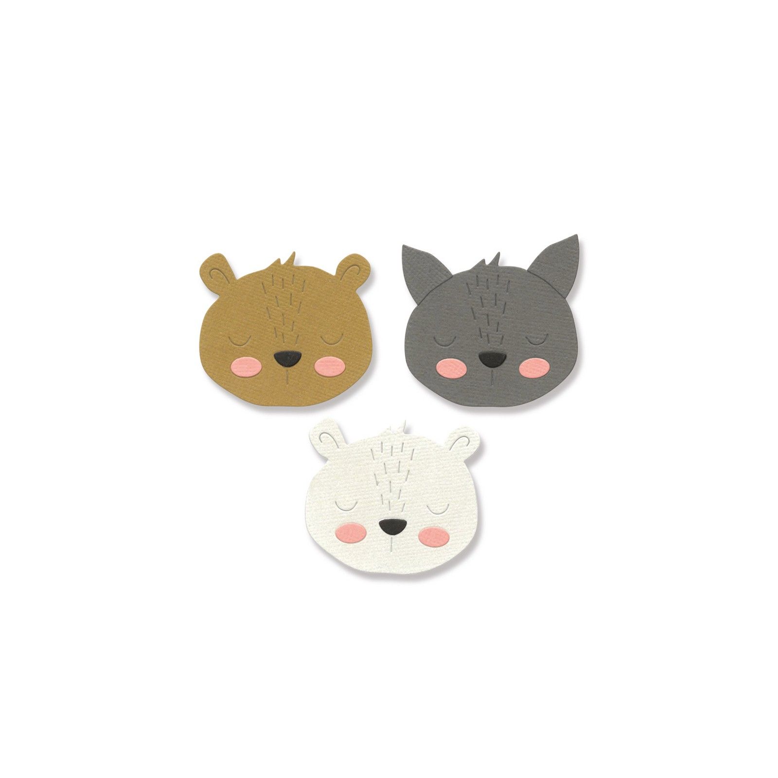 Sizzix • Thinlits Die Set Animal Finger Puppets