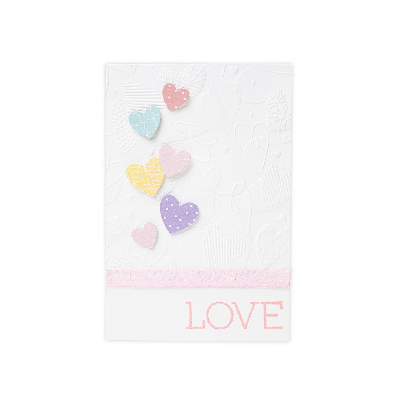 Sizzix • 3D Textured Impressions Embossing Folder Mark Making Hearts