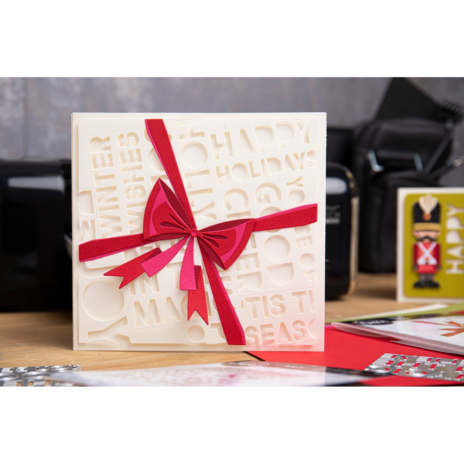Sizzix • Tim Holtz Thinlits Die Set Bold Text Christmas 9pcs