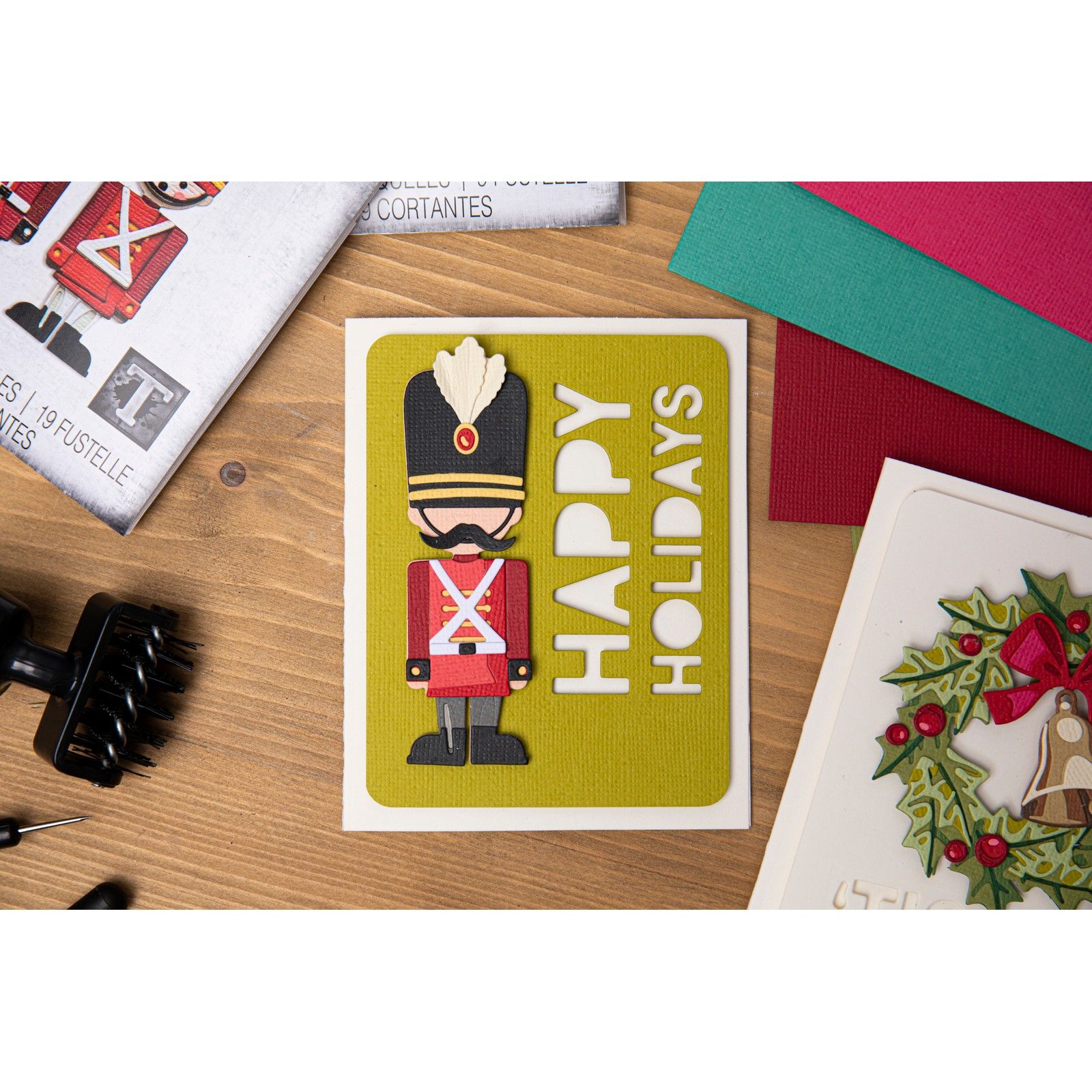 Sizzix • Tim Holtz Thinlits Die Set Bold Text Christmas 9pcs