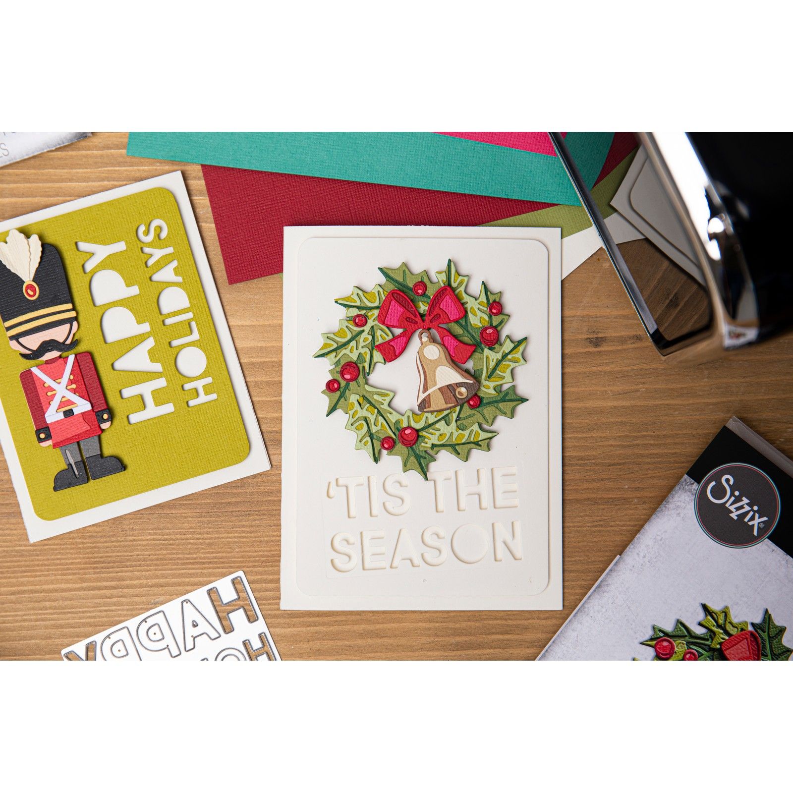Sizzix • Tim Holtz Thinlits Die Set Bold Text Christmas 9pcs