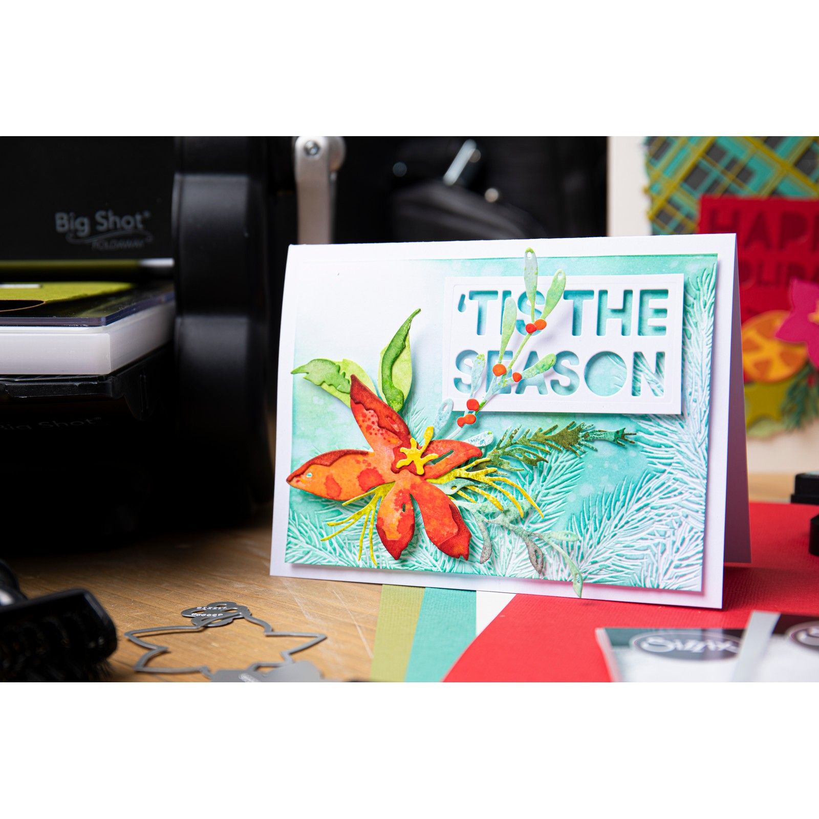 Sizzix • Tim Holtz Thinlits Die Set Bold Text Christmas 9pcs
