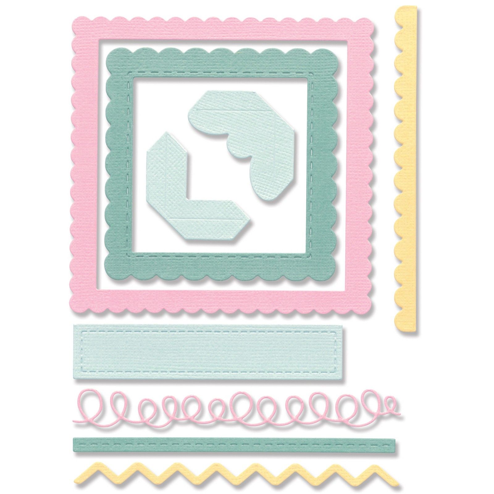 Sizzix • Thinlits Die Set Fabulous Frames & Borders by Debi Potter