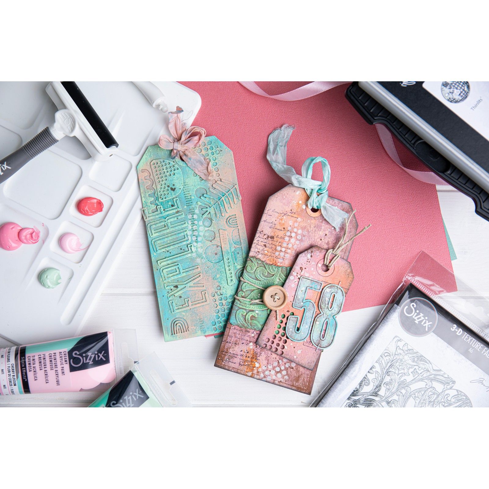 Sizzix • Tim Holtz Thinlits Die Set Alphanumeric Bulletin 43pcs