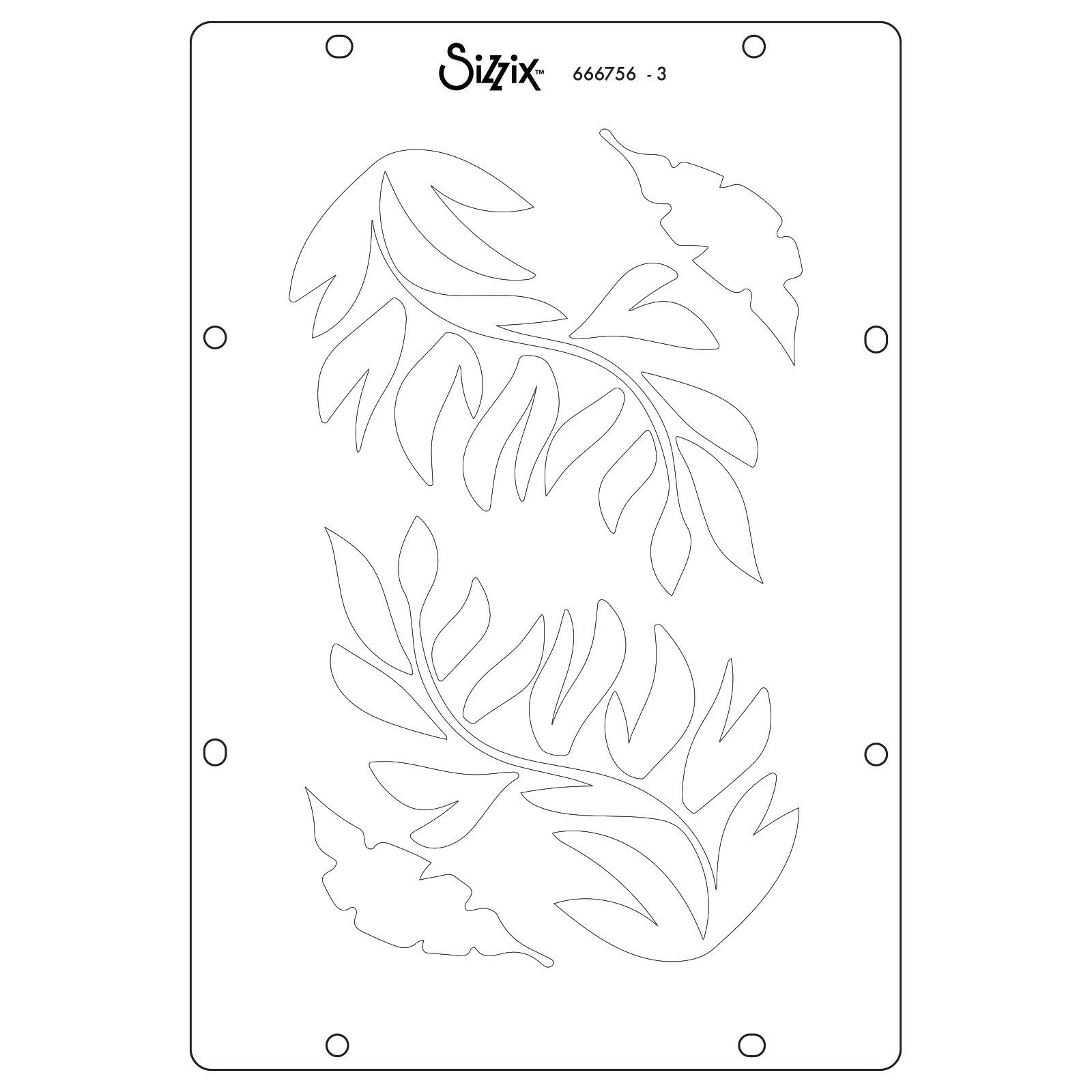 Sizzix • Studio Stamps Set 5pcs & 3pcs Stencils Ikigai by Cat Kerr