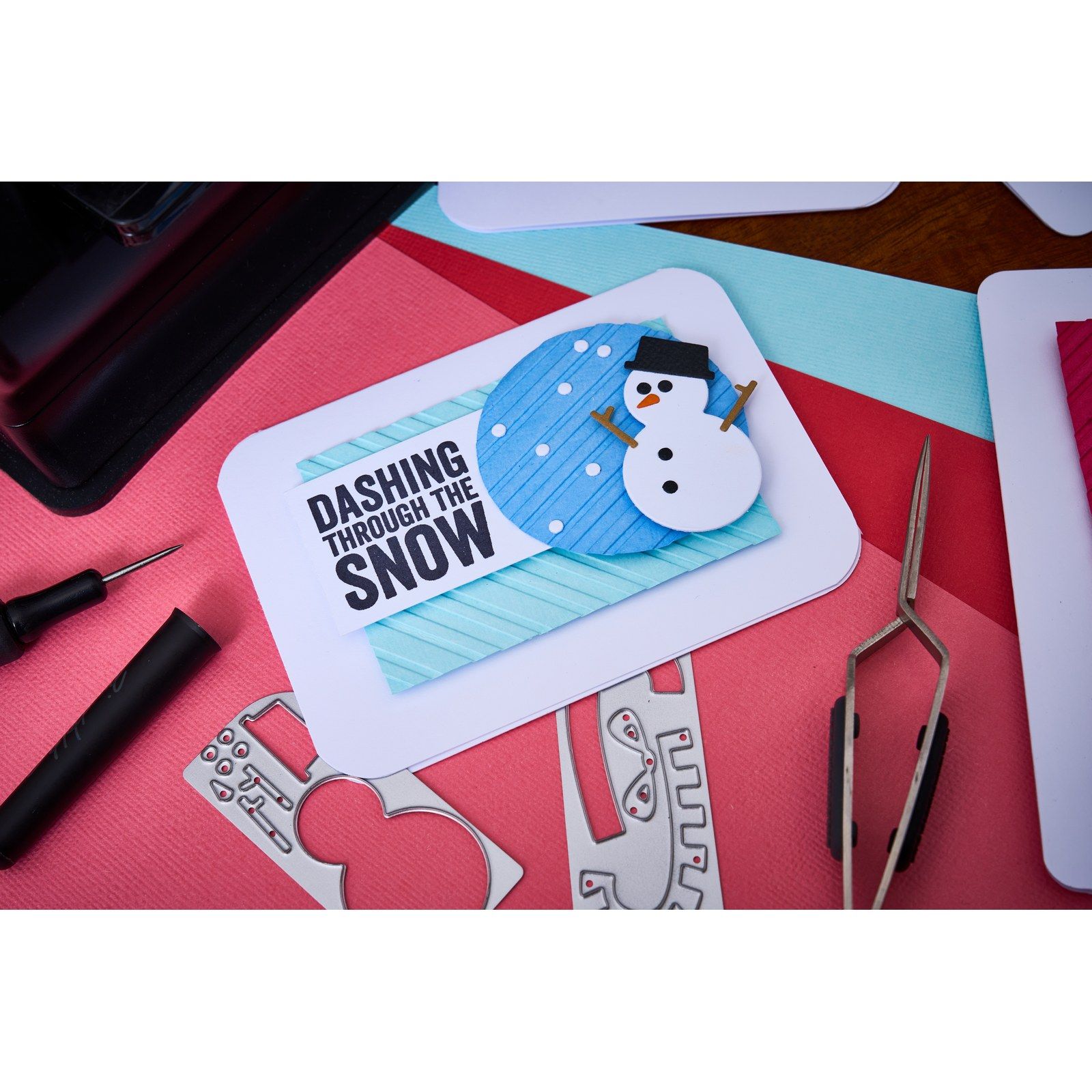 Sizzix • Vault Embossing Folder with Thinlits Die Set Christmas Minis by Tim Holtz 6pcs