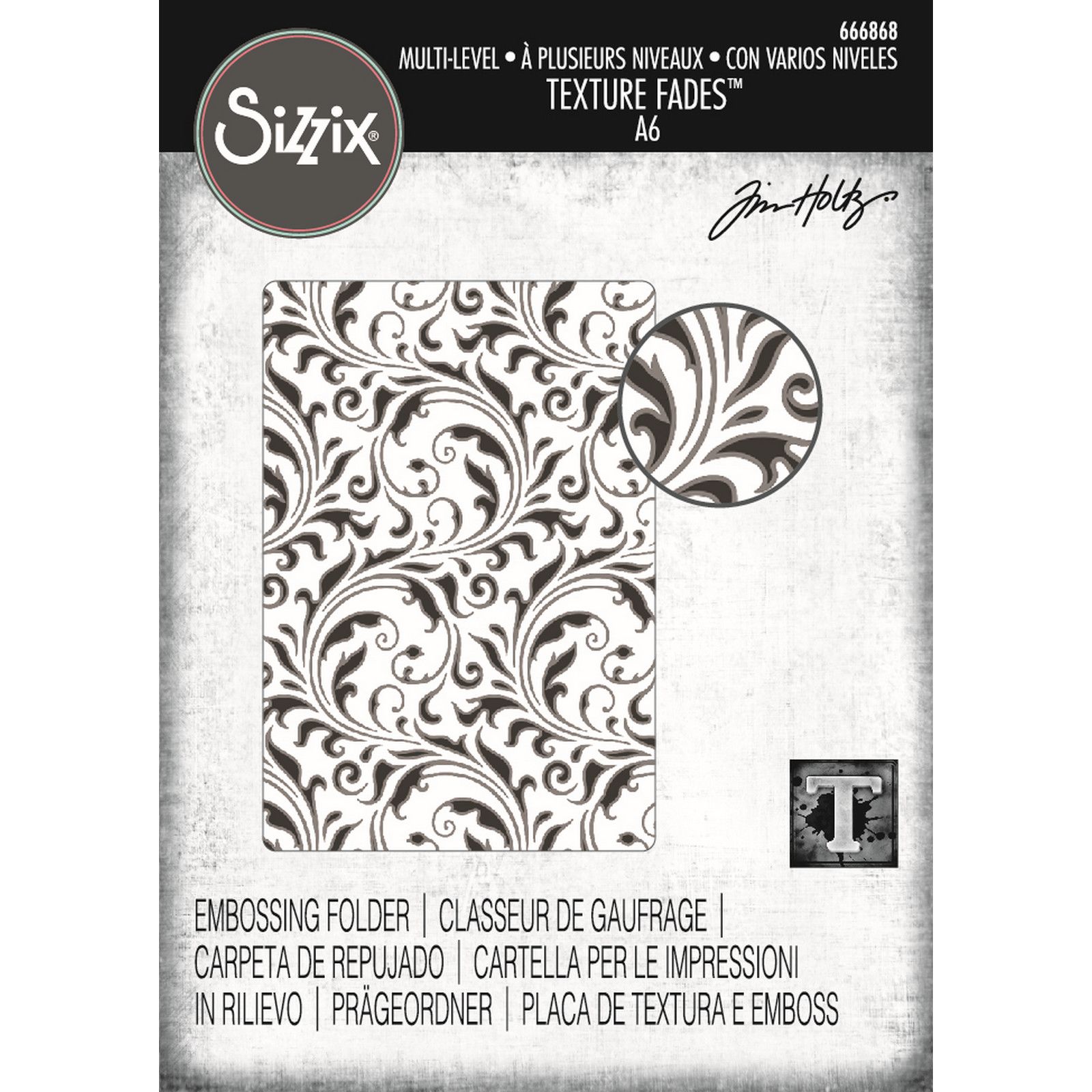 Sizzix • Multi Level Textured Impressions Embossing Folder Vault ...