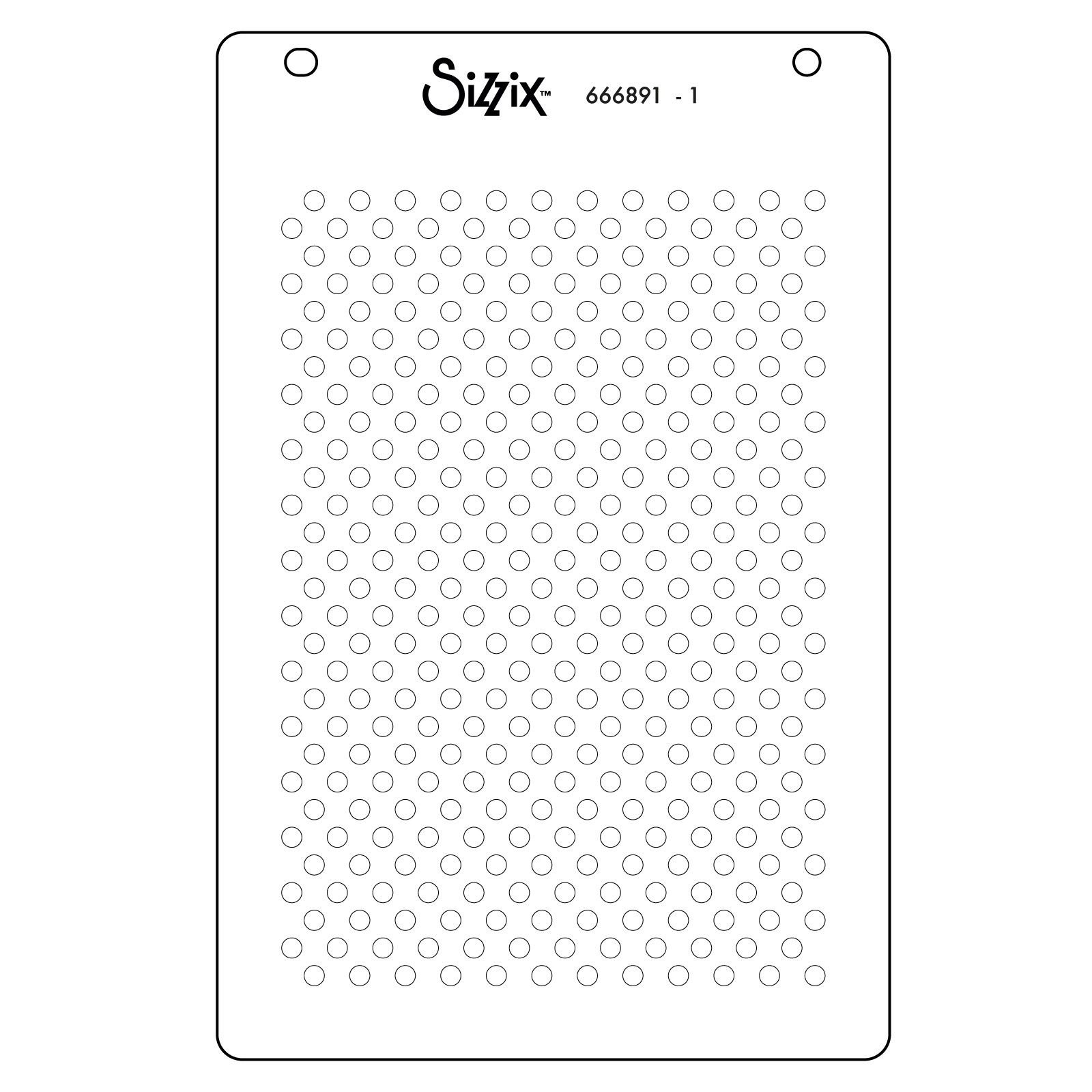 Sizzix • 3-D TIEF & A6 Stencil Rock the Dots by Stacey Park