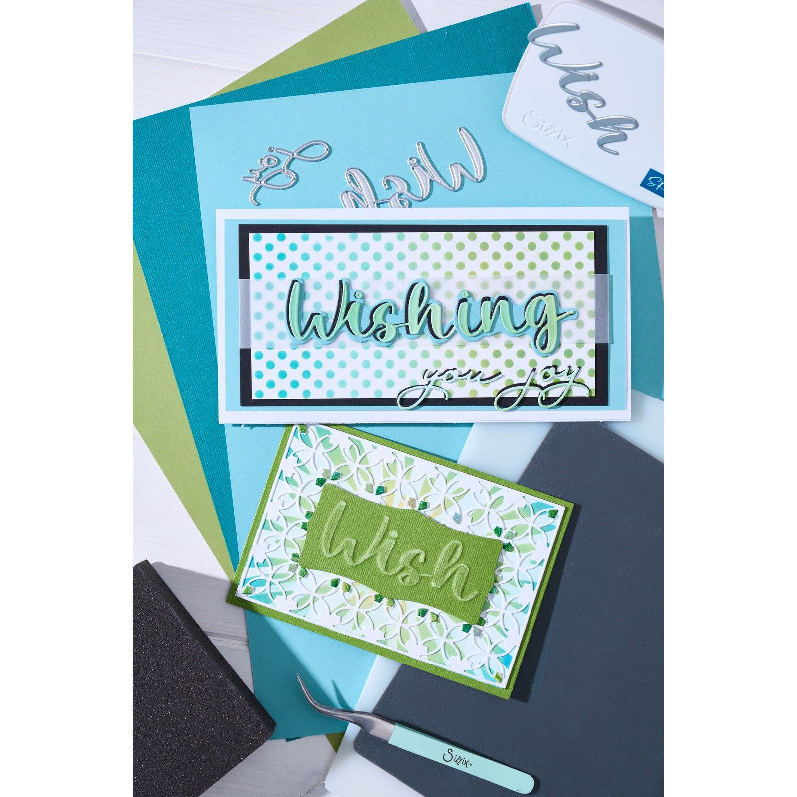 Sizzix • 3-D TIEF & A6 Stencil Rock the Dots by Stacey Park