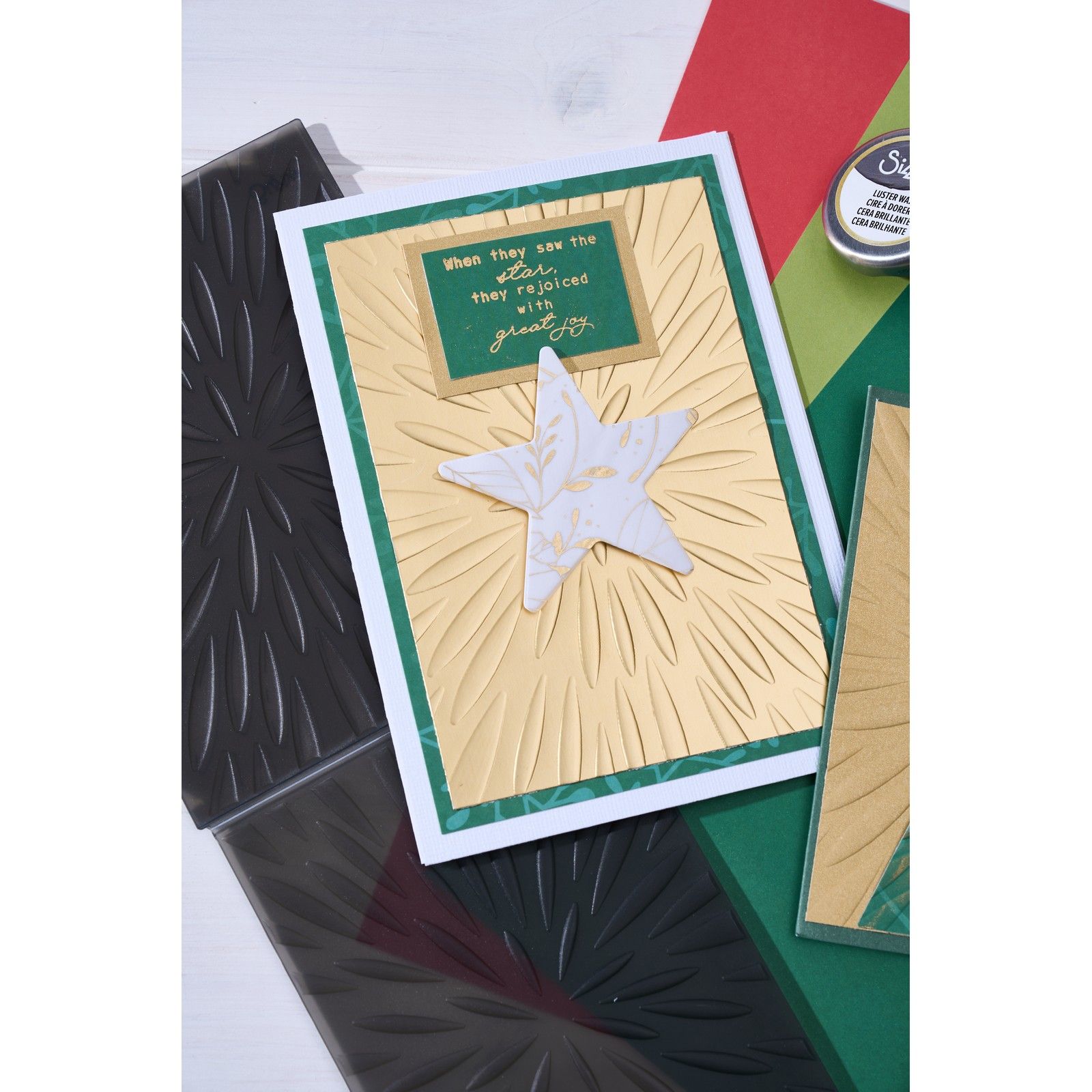 Sizzix • 3-D TIEF & A6 Stencil Burst of Bright by Stacey Park