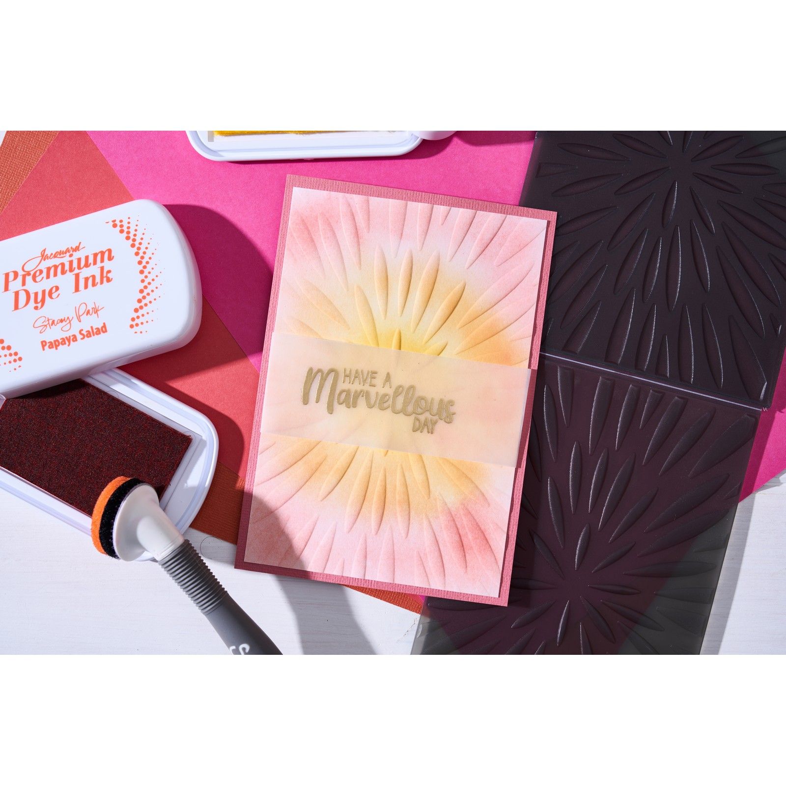 Sizzix • 3-D TIEF & A6 Stencil Burst of Bright by Stacey Park