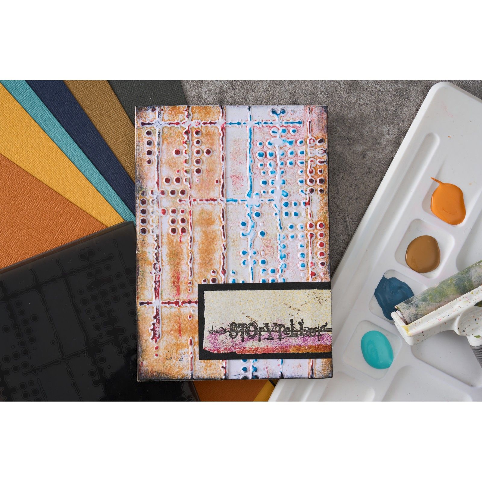 Sizzix • Multi-Level Embossing Folder Dot Matrix by Seth Apter