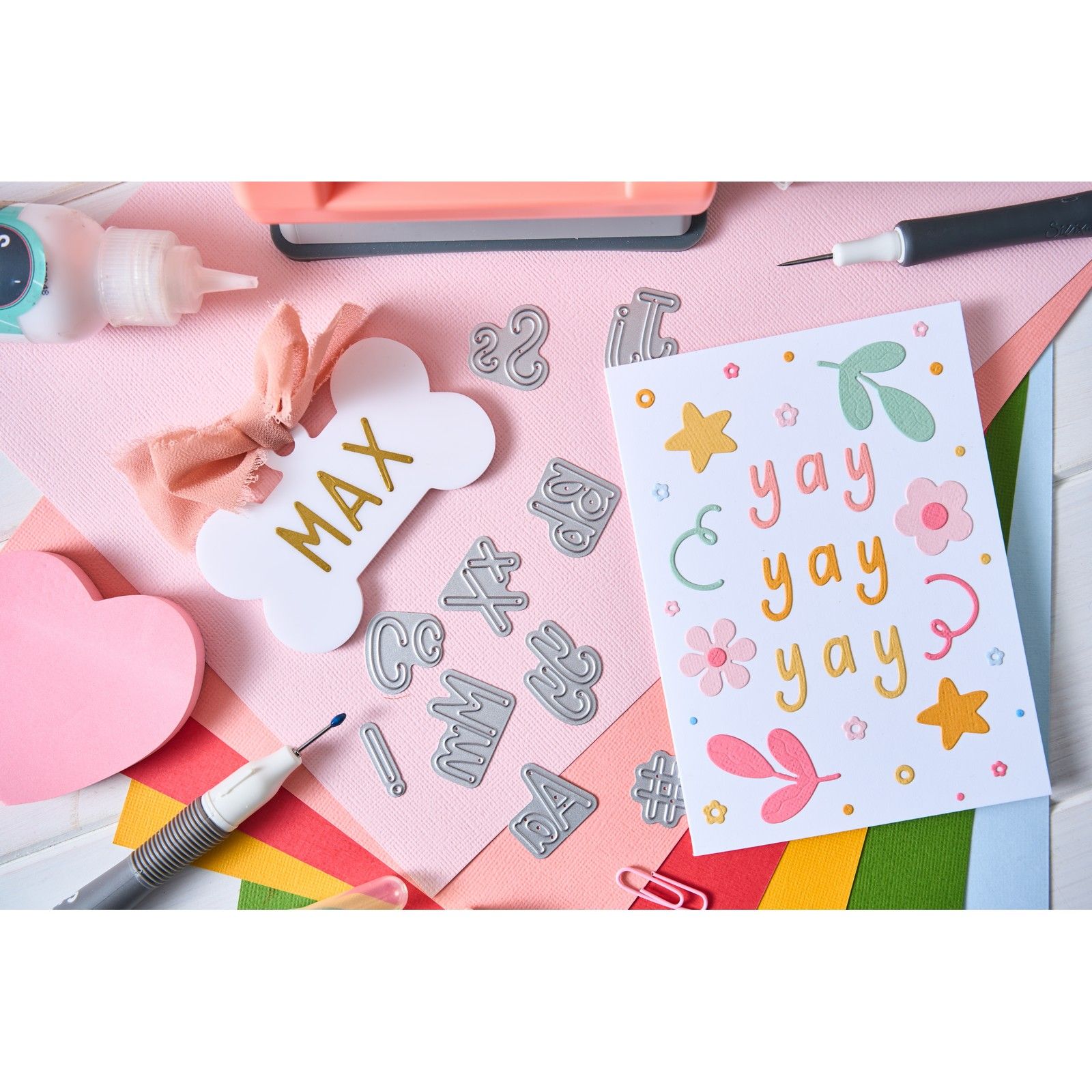 Sizzix • Thinlits Die Set 37pcs Simple Letters by Letters by Shells