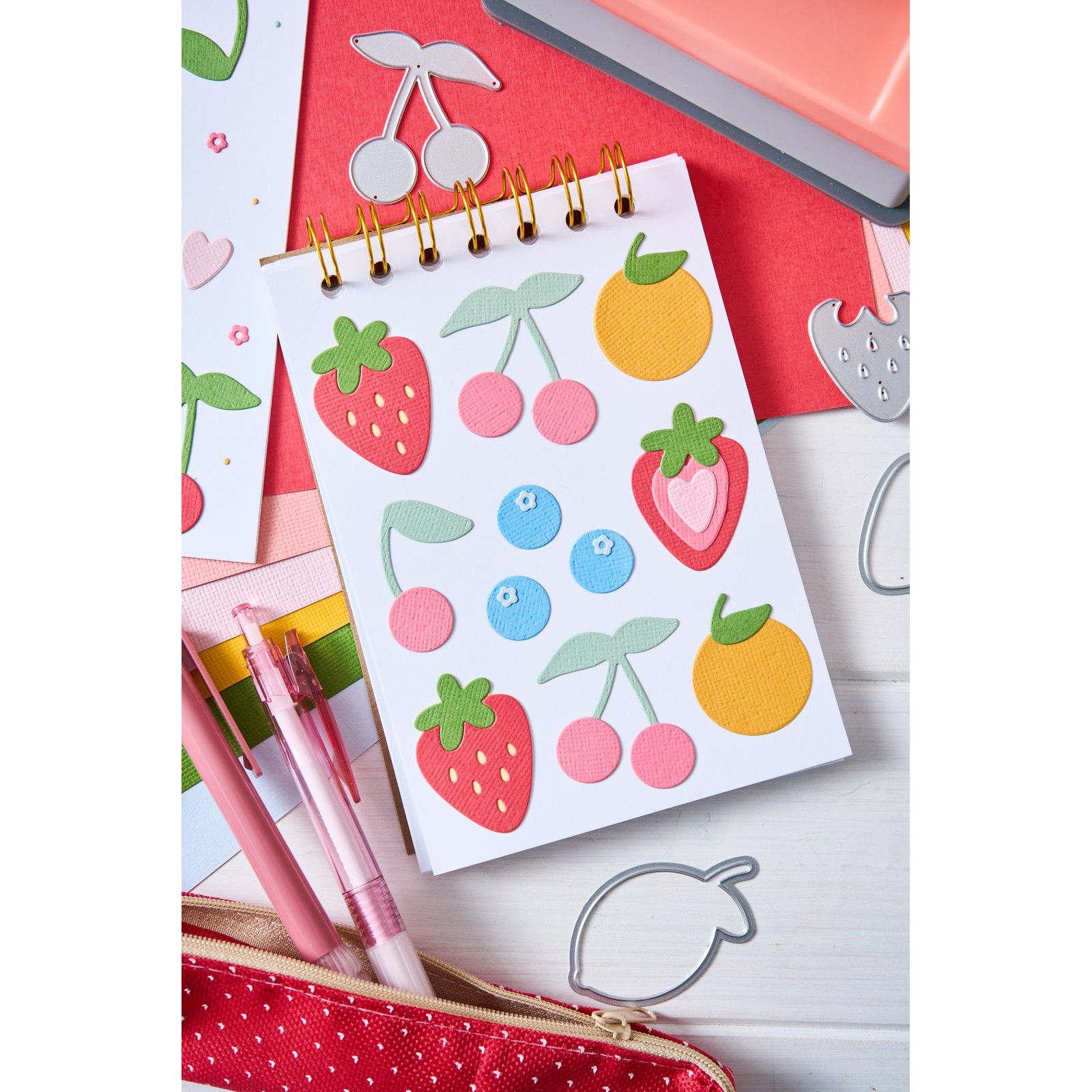 Sizzix • Thinlits Die Set 17pcs Fruit Doodles by Letters by Shells