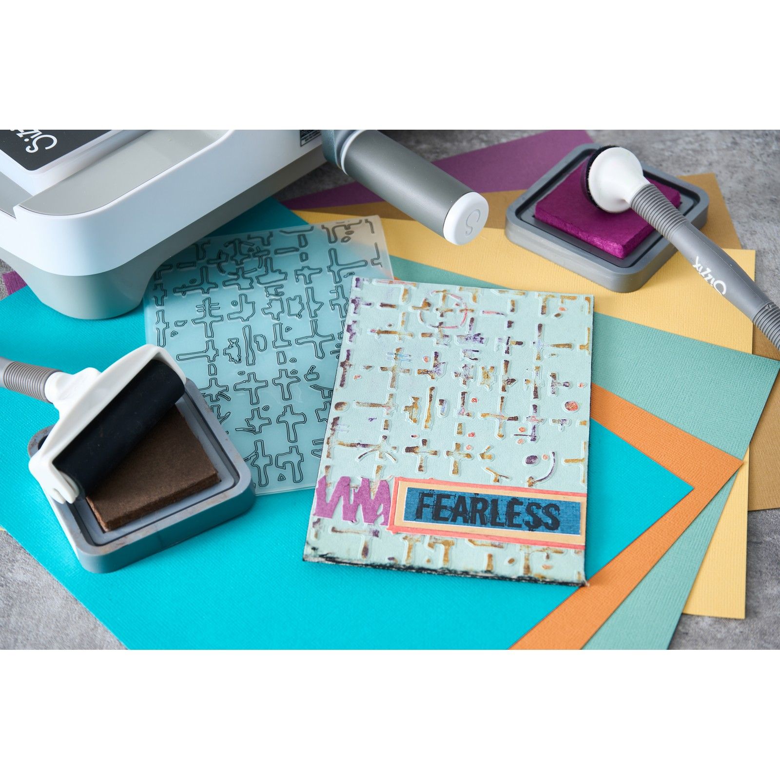 Sizzix • Multi-Level Embossing Folder Grid Graph by Seth Apter