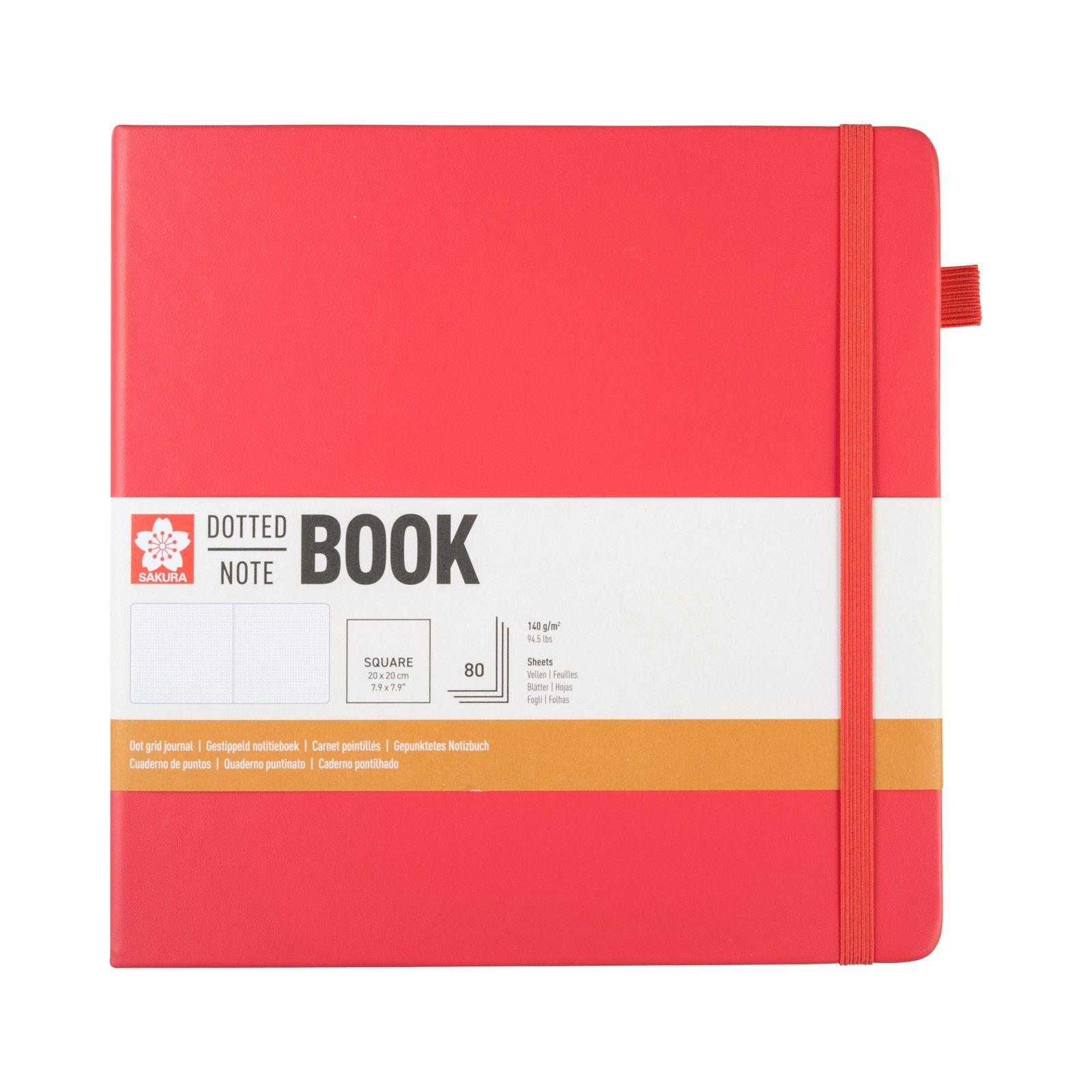 Sakura • Notebook Dotted 20x20cm Plum Blossom