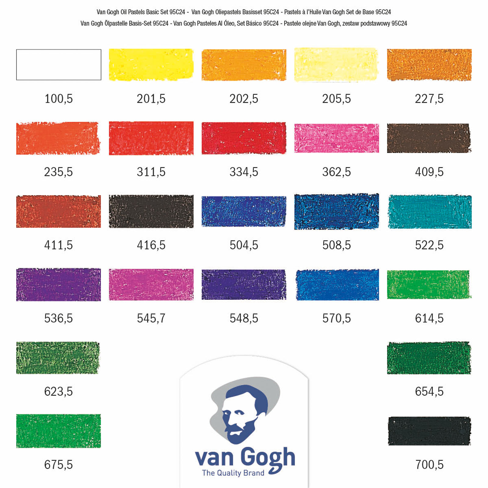 Van Gogh • Oil Pastel Basic Set with 24 Colours