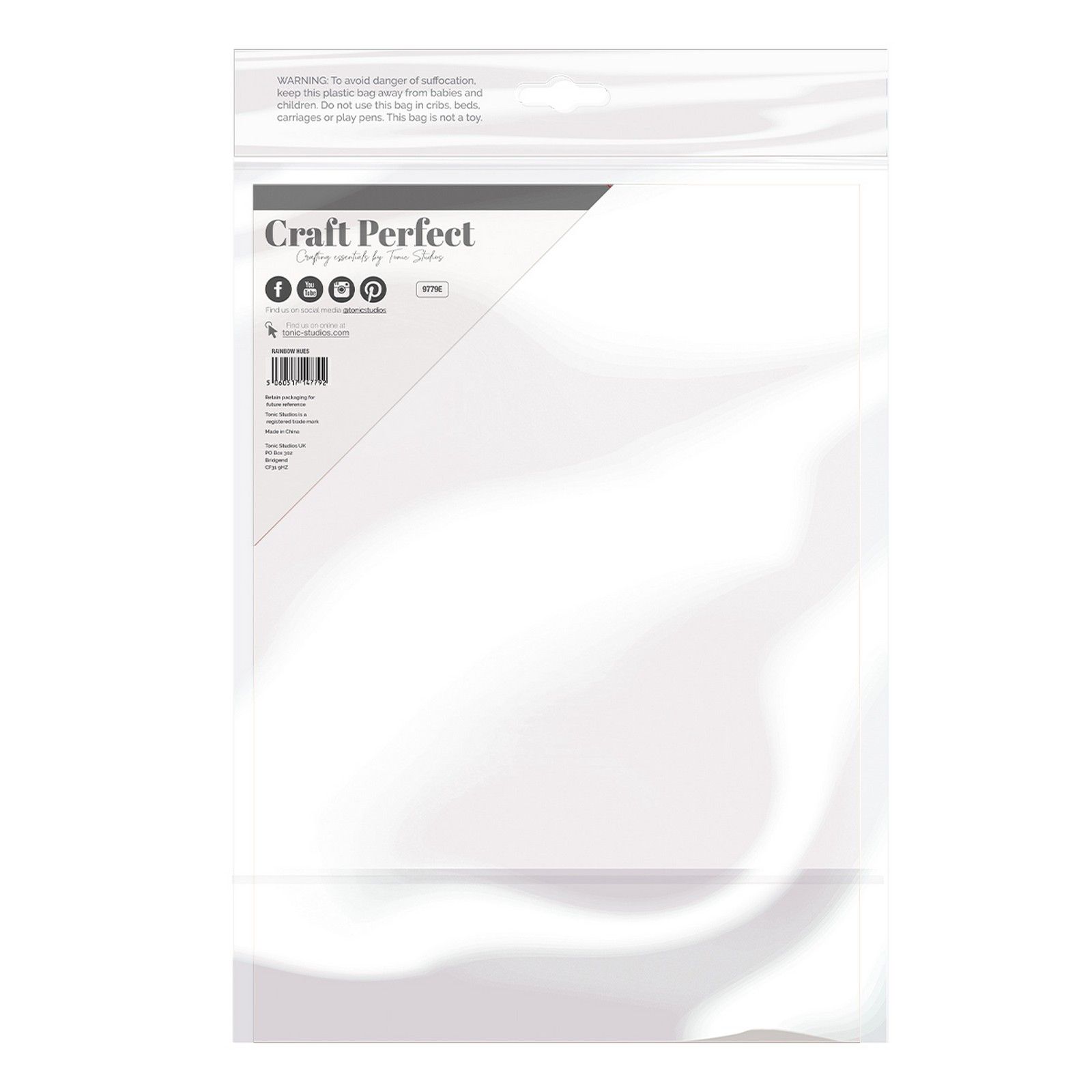 Craft Perfect • Mirror Card Iridescent 250g Rainbow Hue 5pcs