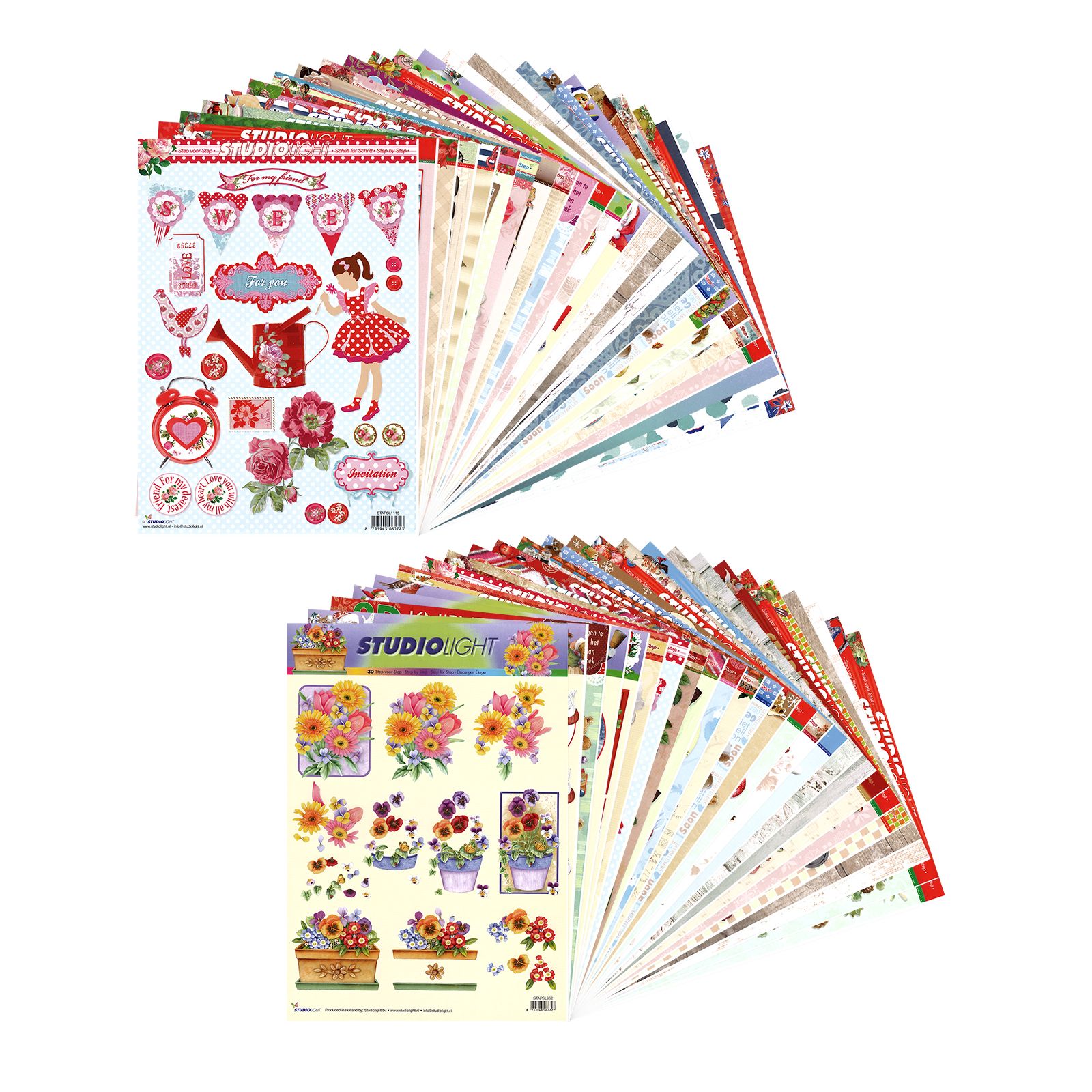 Vaessen Creative • Decoupage and Cutting Sheet Assortment A4 50x