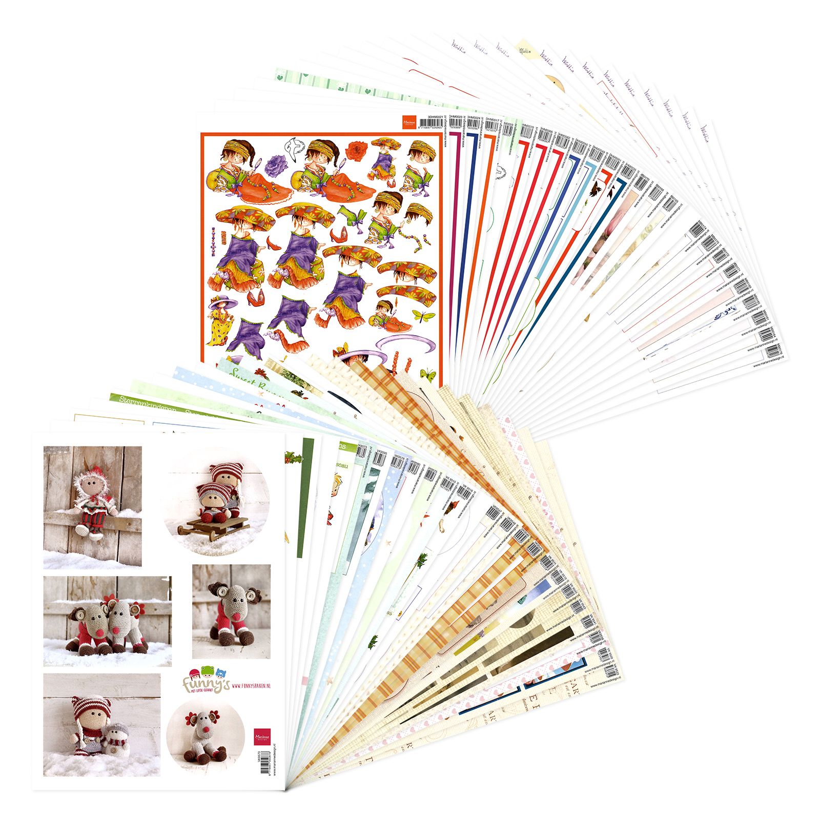 Marianne Design • Decoupage and Cutting Sheet Assortment A4 50x