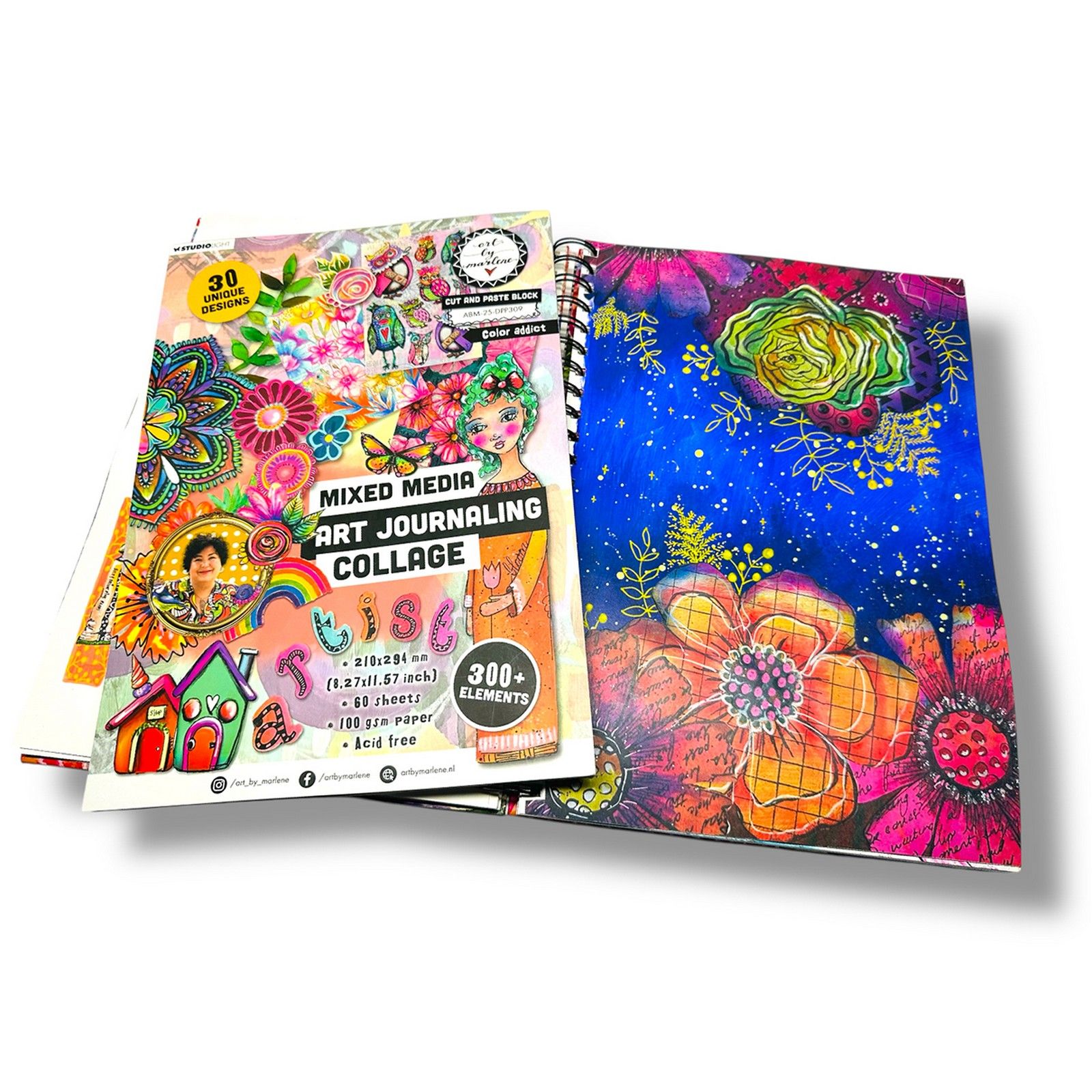 Studio Light • Art By Marlene Collage Paper Pad Cut And Paste Book ...