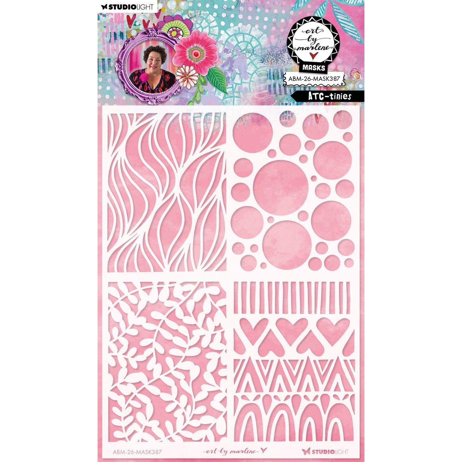 Studio Light • Art By Marlene Mask ATC-tinies