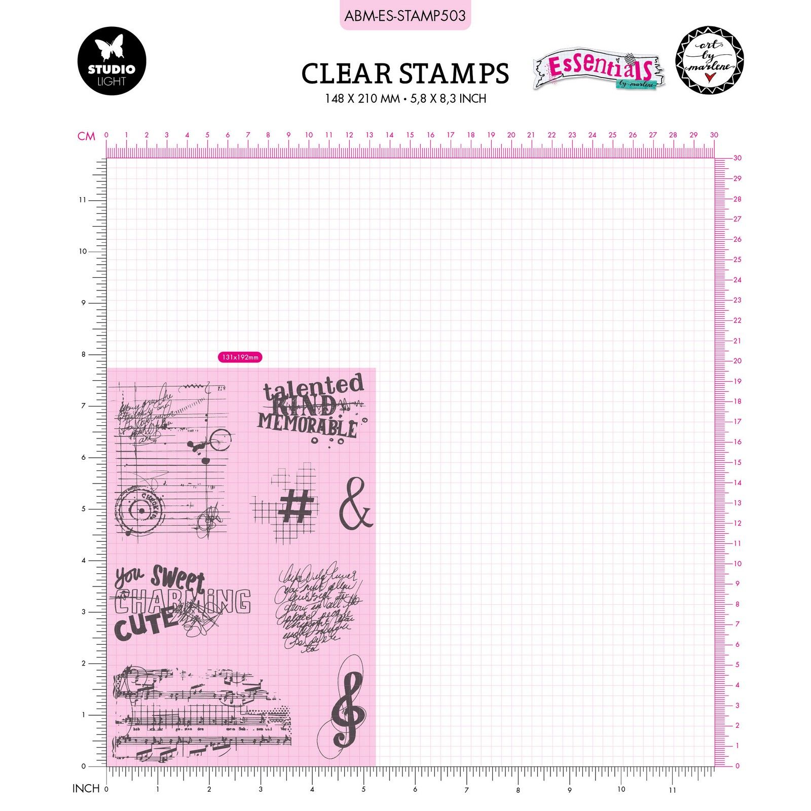 Studio Light • Essentials Clear Stamp Notes