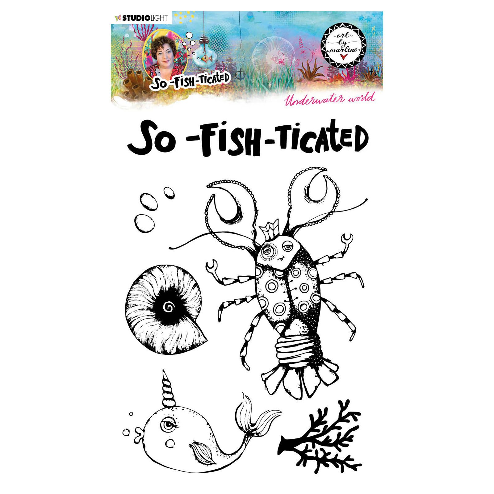 Studio Light • Clear stamp Underwater world So-Fish-Ticated nr.10