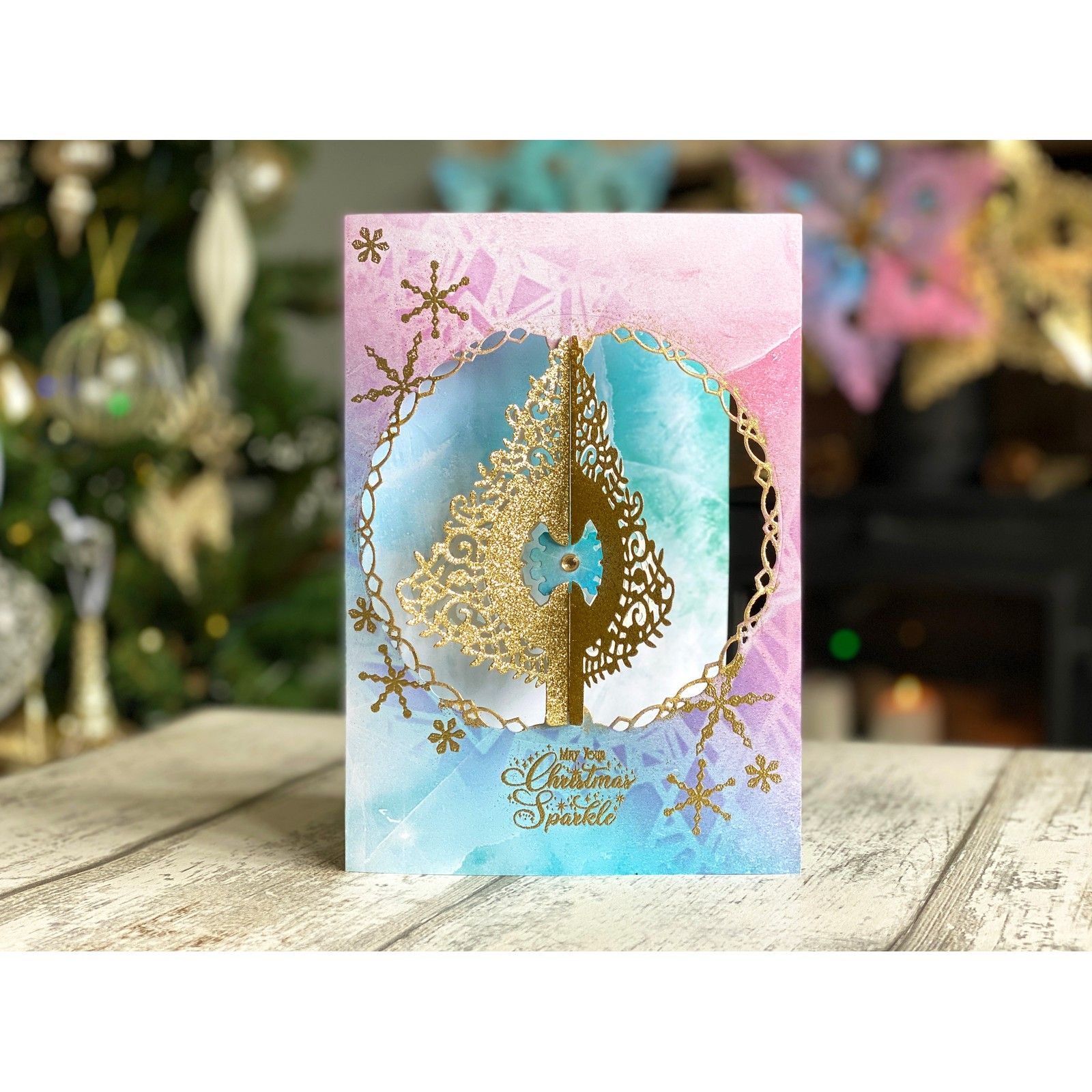 Angela Poole • Luxury Foiled Card Pack Crystal Christmas